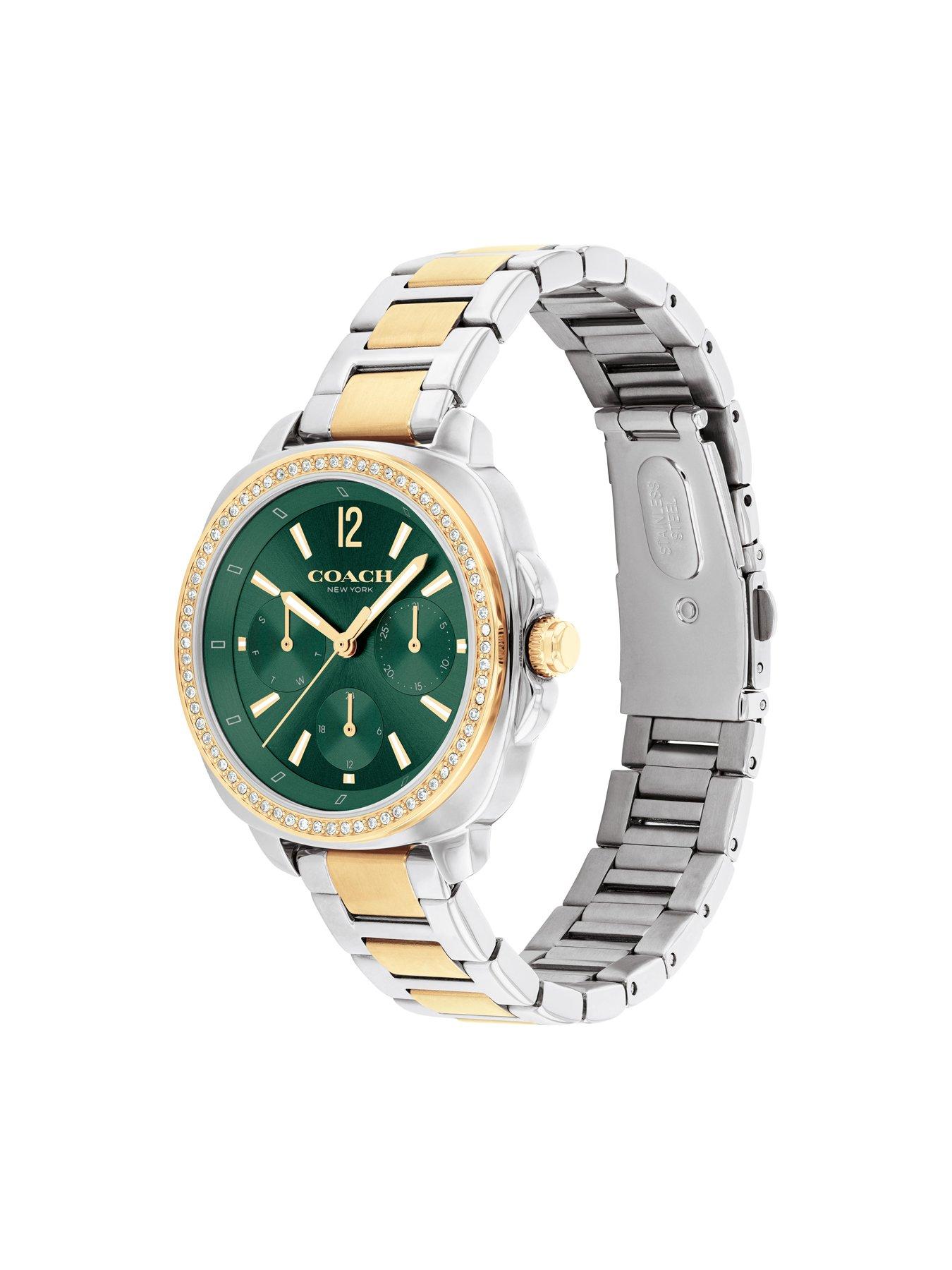 COACH Ladies Kitt Two Tone Stainless & Gold IP Bracelet Watch | Very