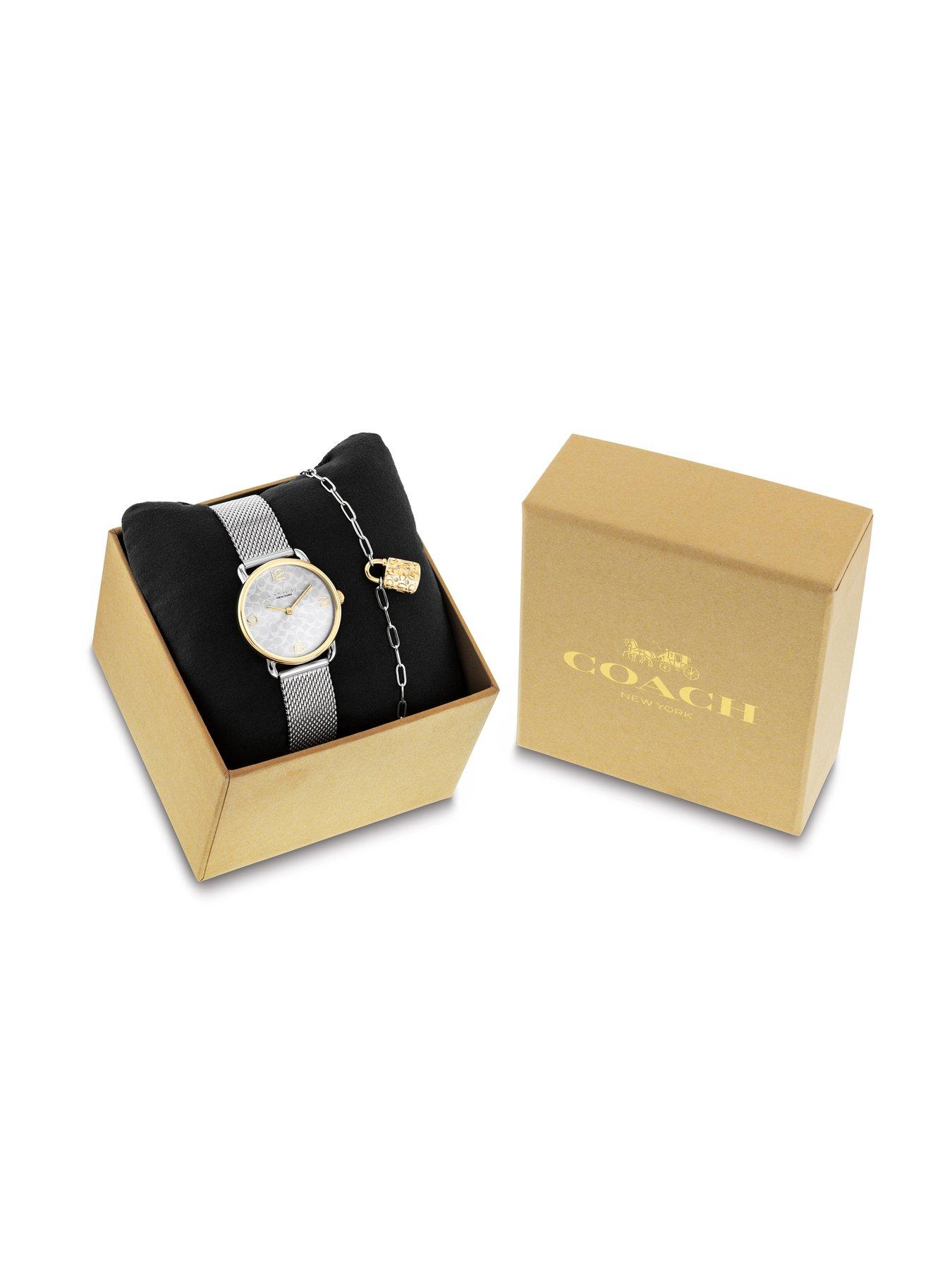 COACH Ladies Elliot Watch and Bracelet Gift Set | Very