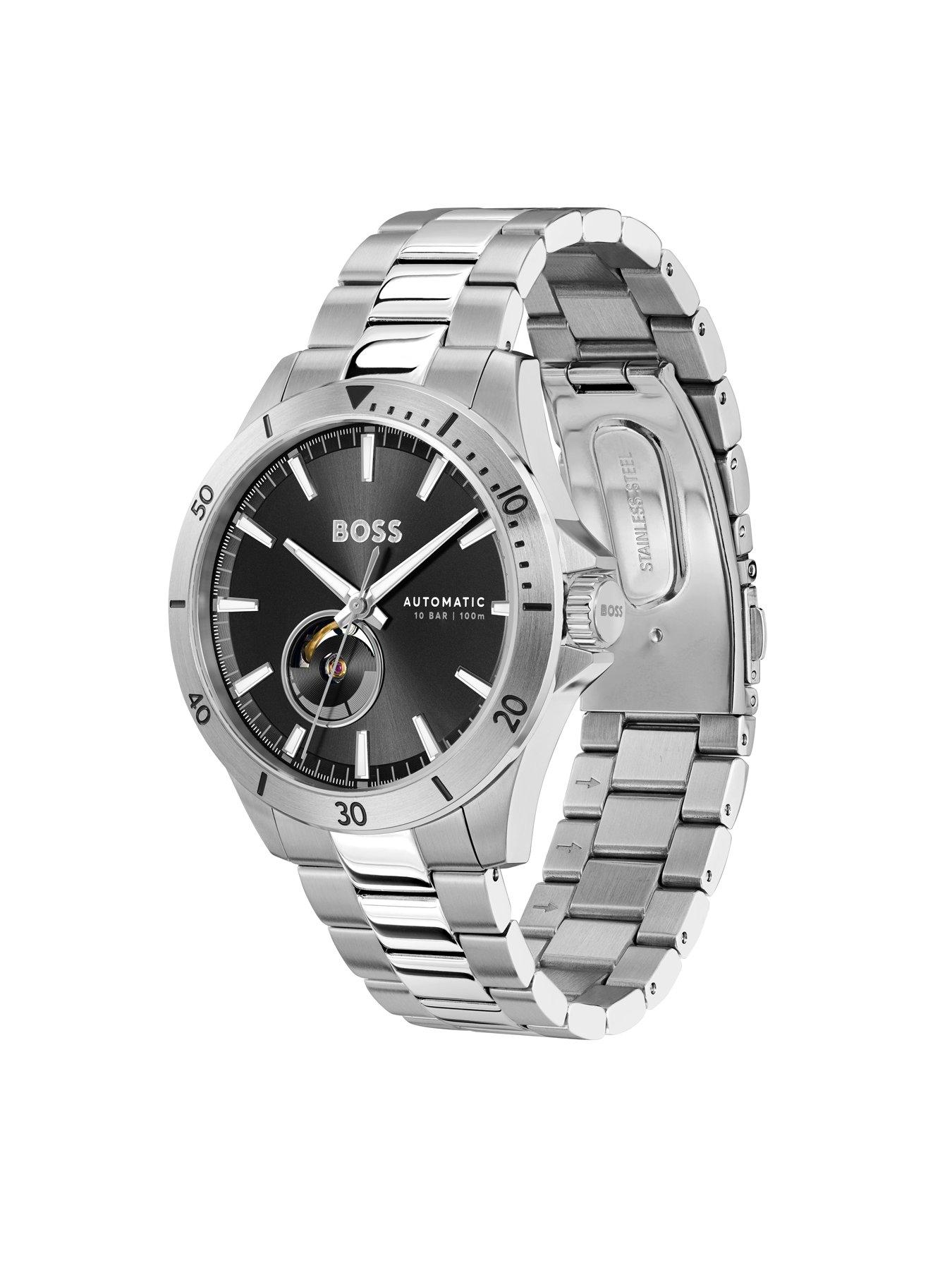 BOSS Gents Automatic Troper Watch with Black Dial | Very