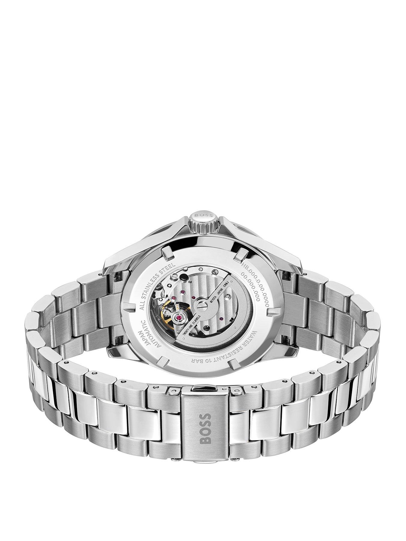 BOSS Gents Automatic Troper Watch with Dark Green Dial | Very