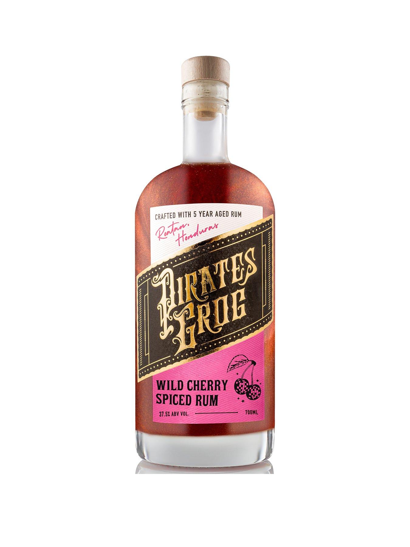 Pirate's Grog Wild Cherry Spiced Rum with Shimmer Liquid 70cl | Very