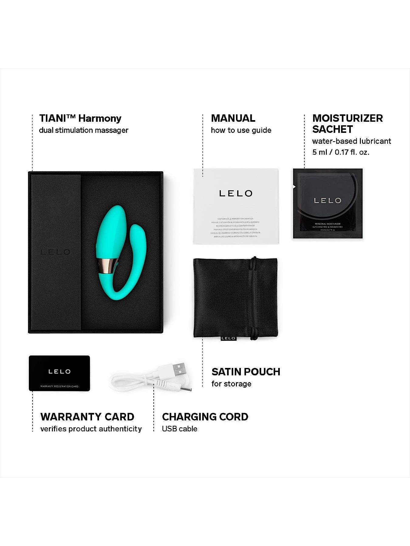 Lelo Tiani Harmony - Dual-action Couples' Massager (Aqua) | Very