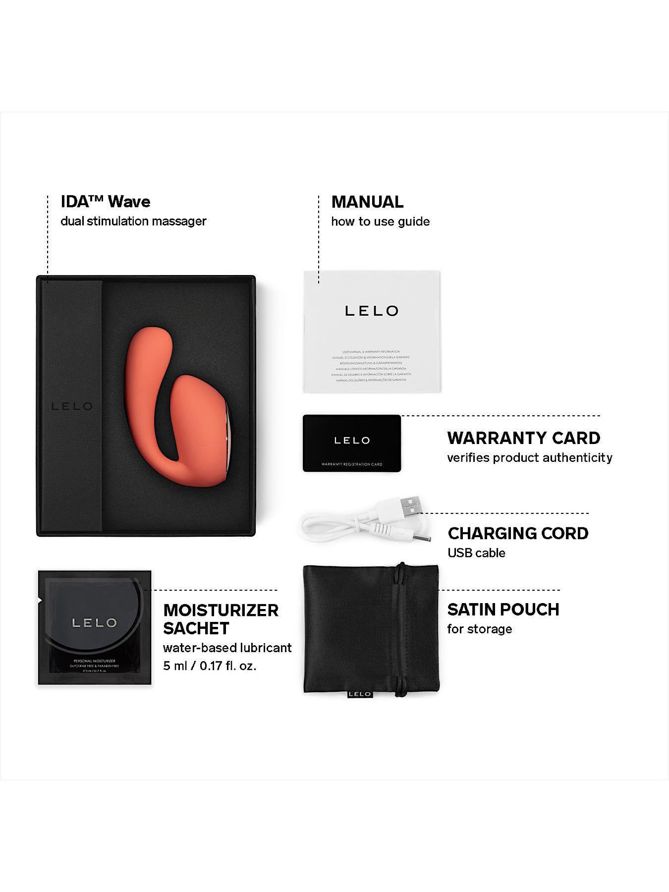 Lelo IDA Wave - Dual Stimulation Massager (Coral) | Very
