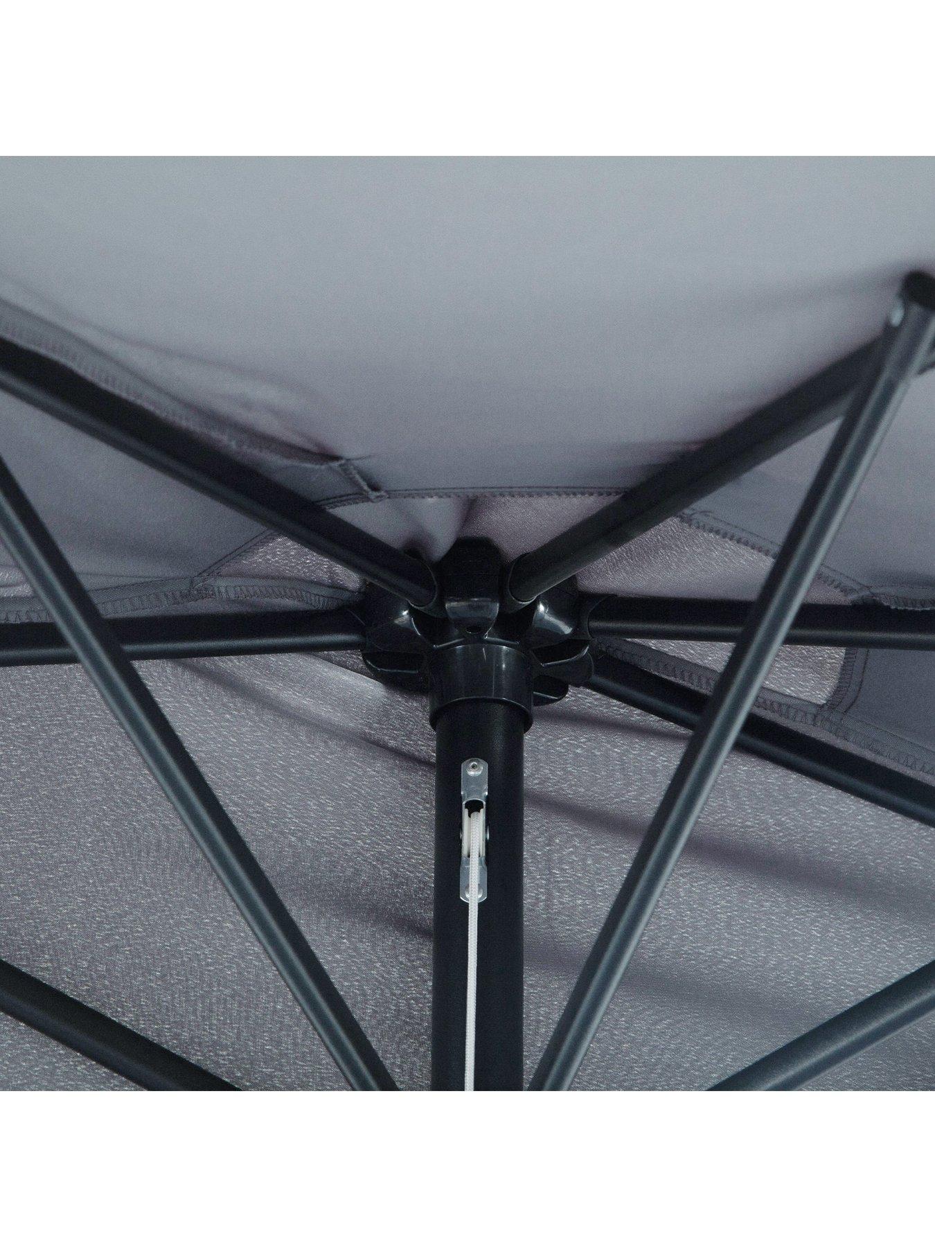 OutSunny Half Patio Umbrella Parasol 2.7m | Very