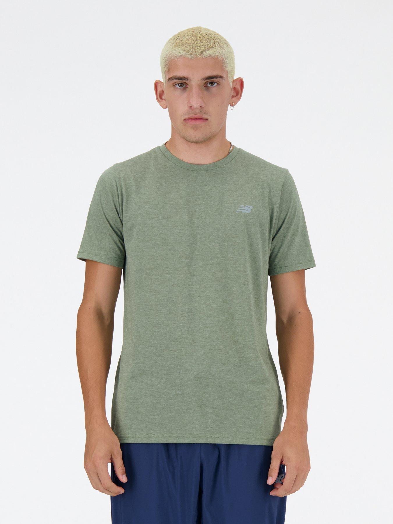 Men s Running Sport Essentials Heathertech T Shirt Khaki