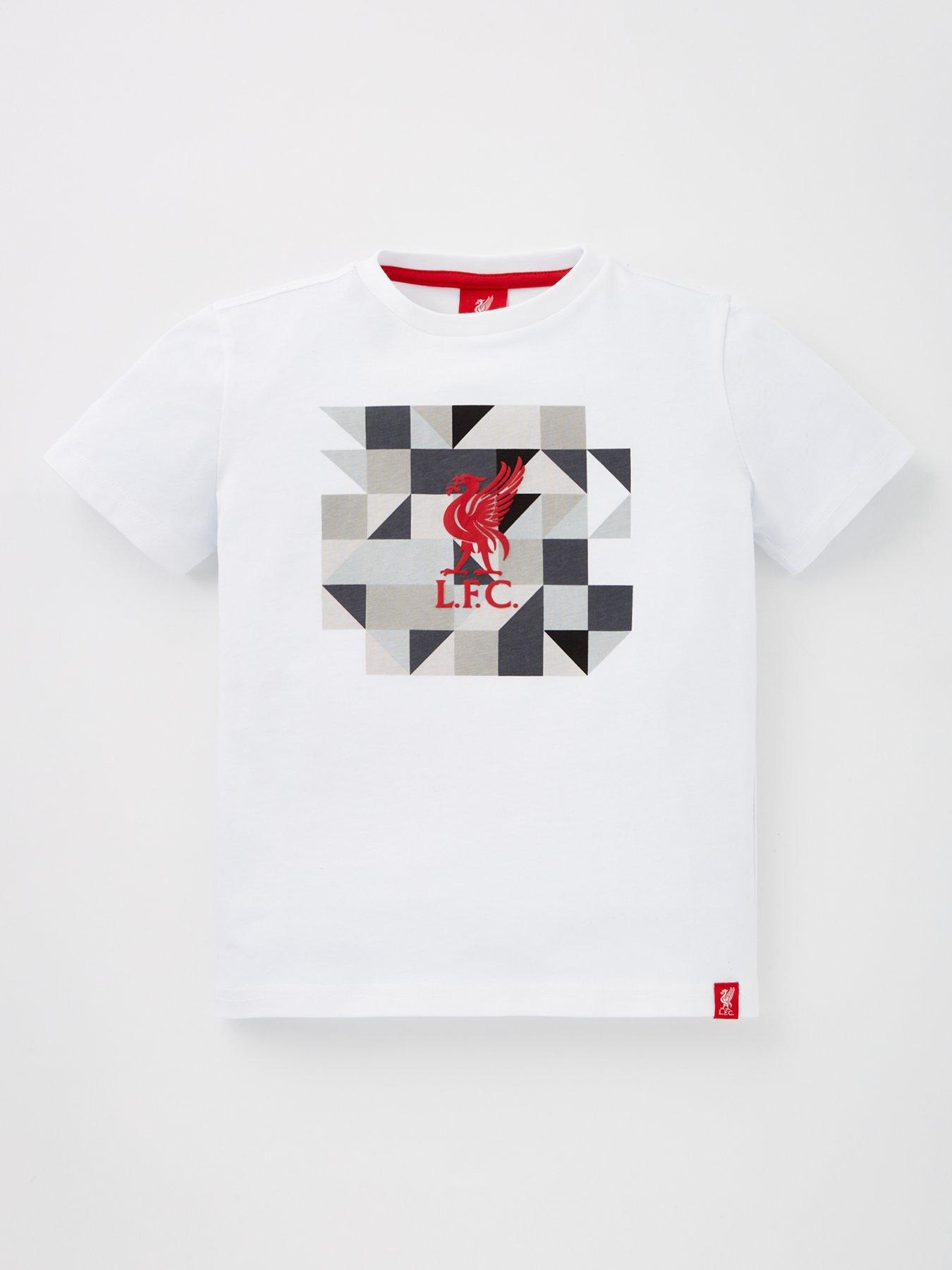 Liverpool FC Geo Print T-Shirt - White | Very