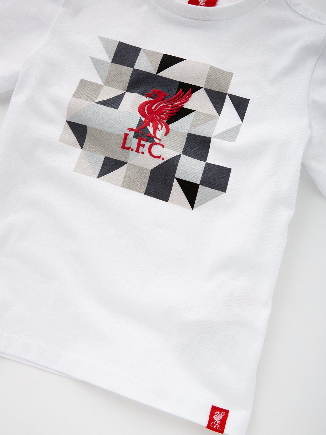 Liverpool FC Geo Print T-Shirt - White | Very