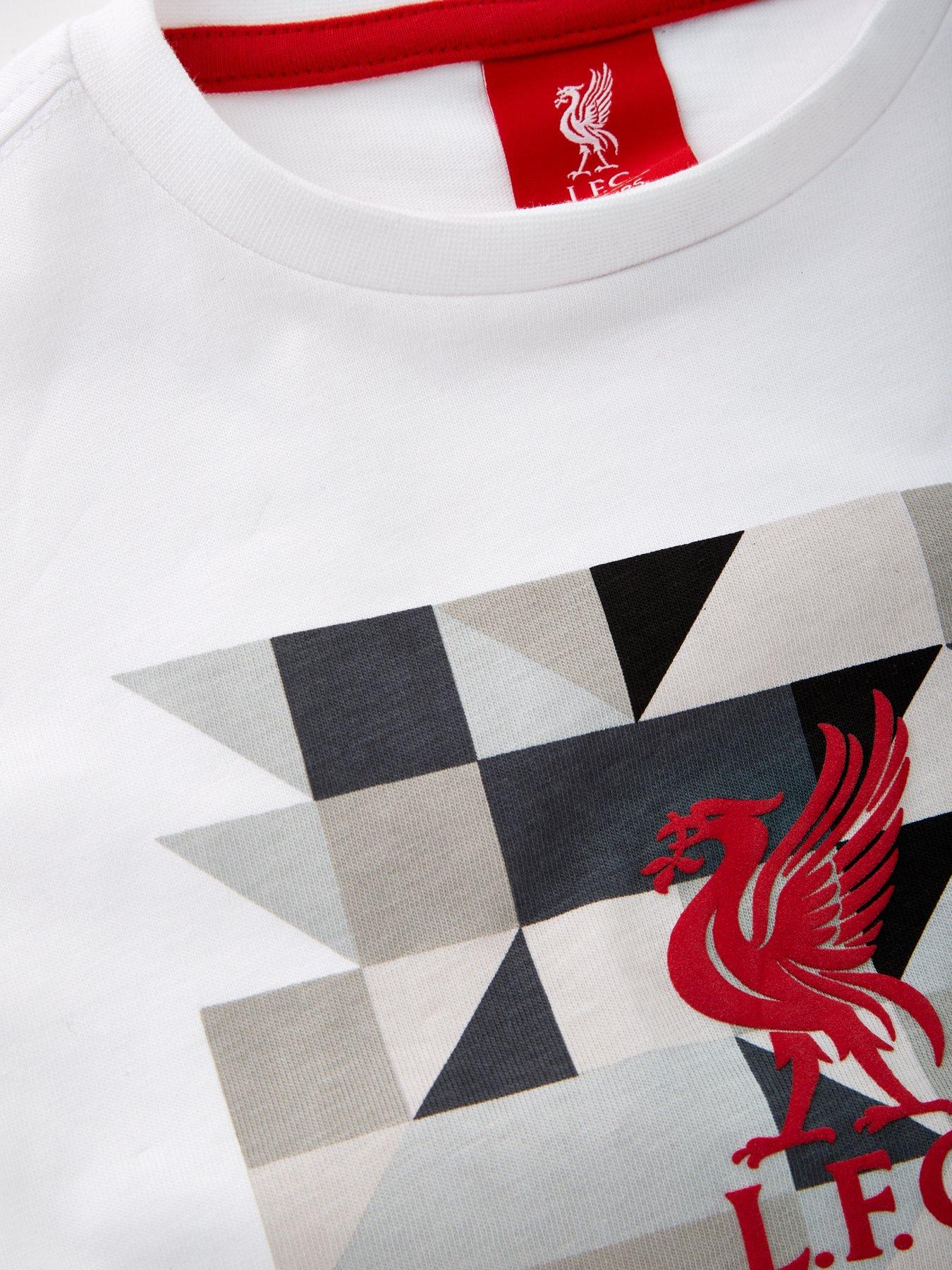Liverpool FC Geo Print T-Shirt - White | Very