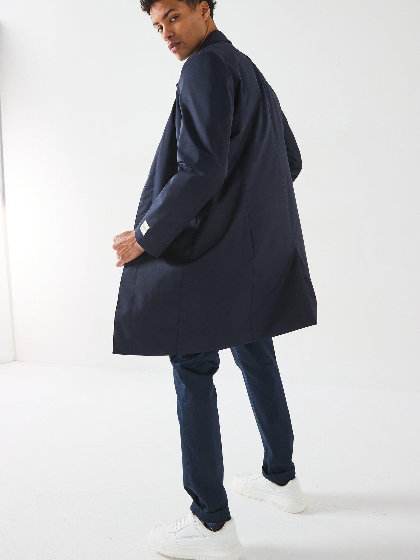 Calvin Klein Twill Technical Overcoat - Navy | Very