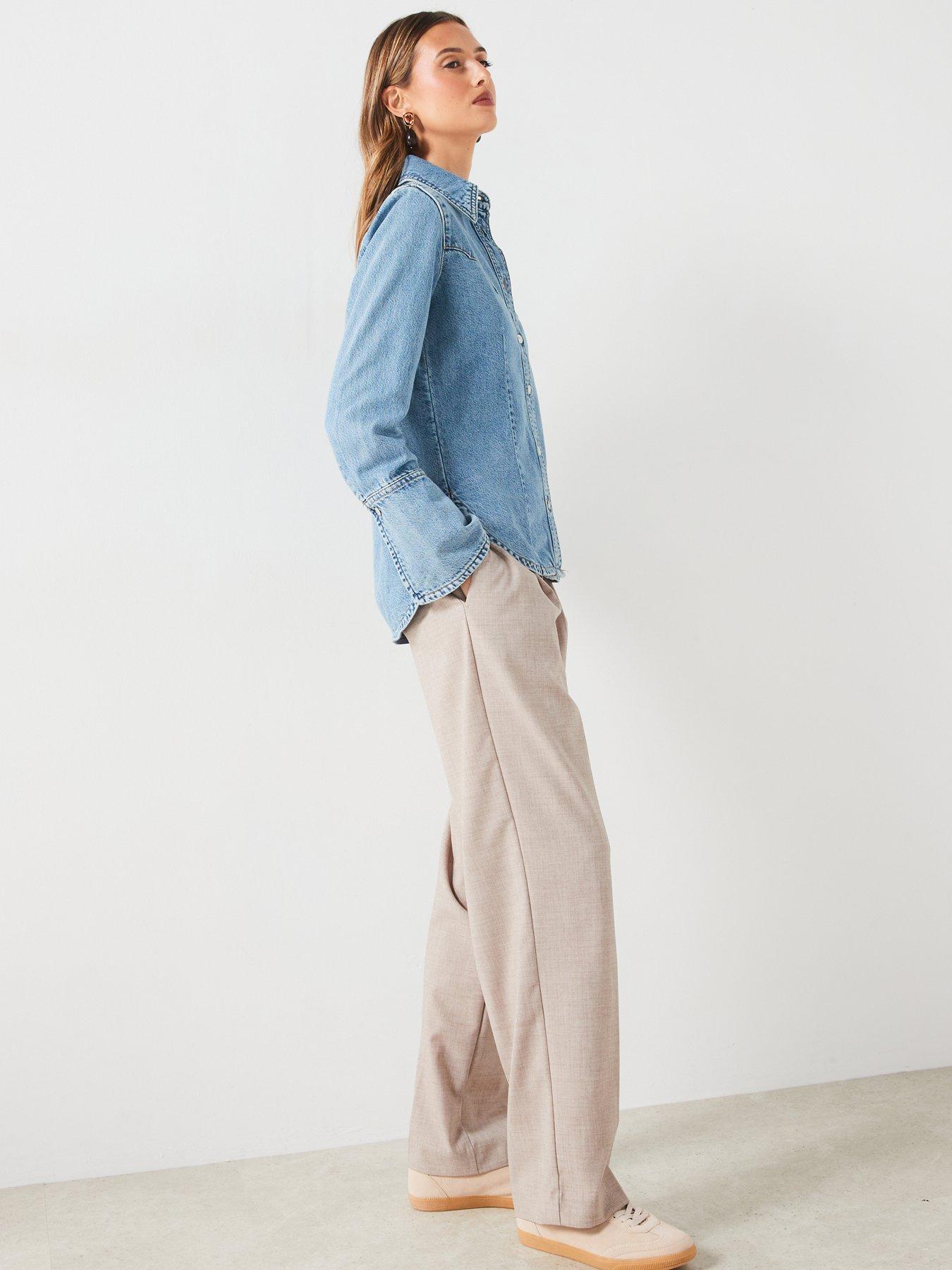 Mango Western Denim Shirt - Blue | Very