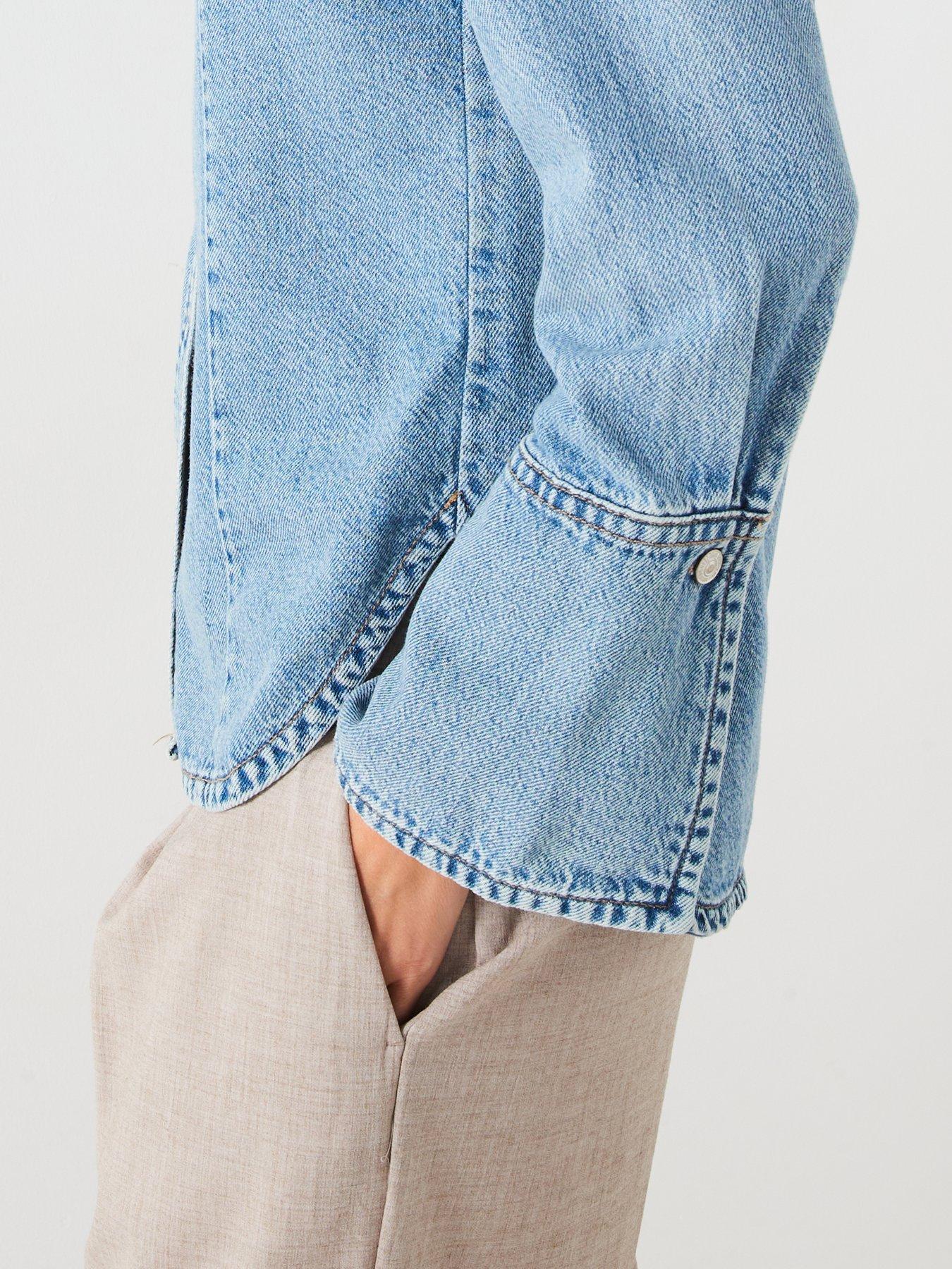Mango Western Denim Shirt - Blue | Very