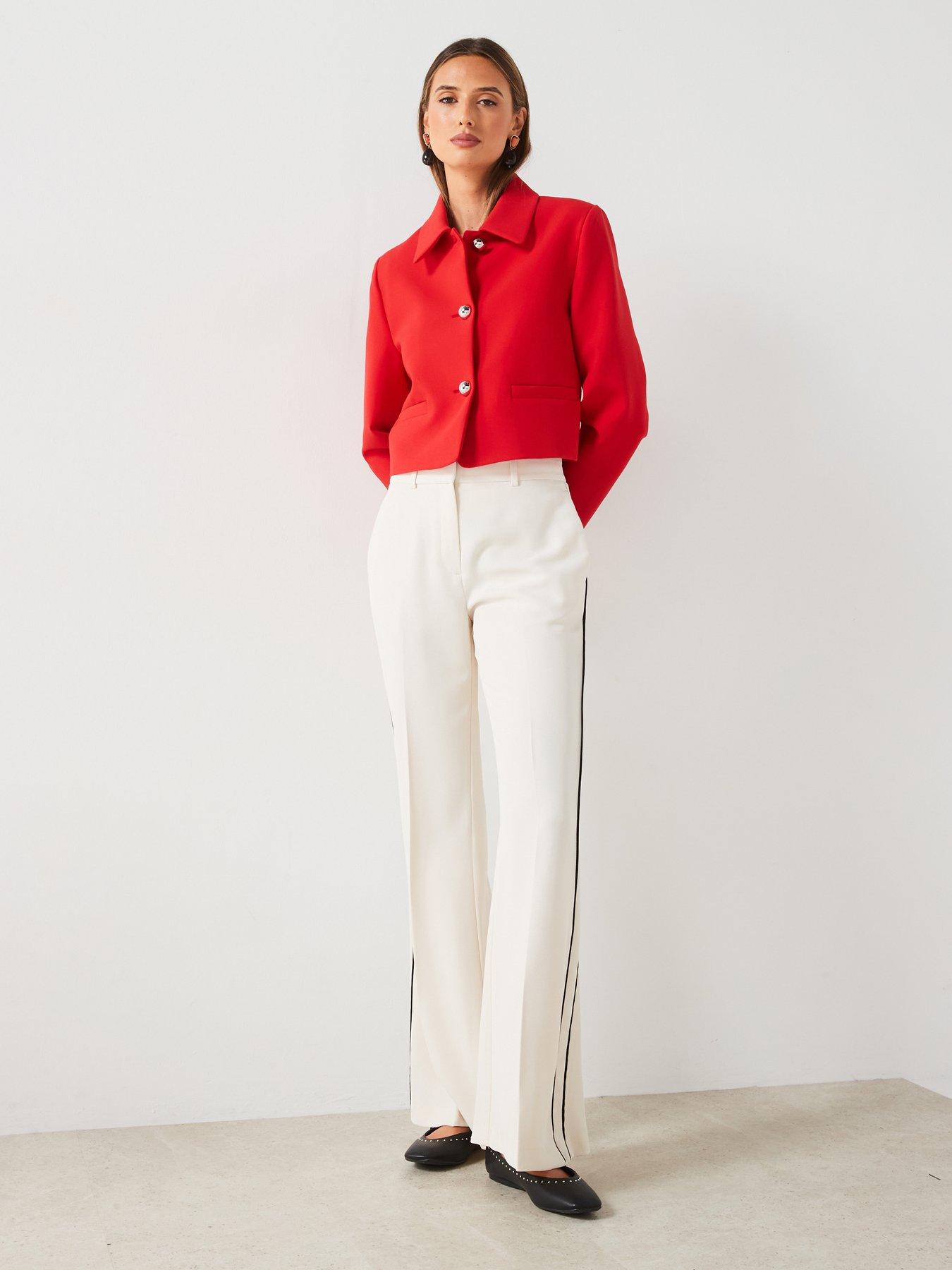 Mango Tailored Collar Jacket - Red | Very