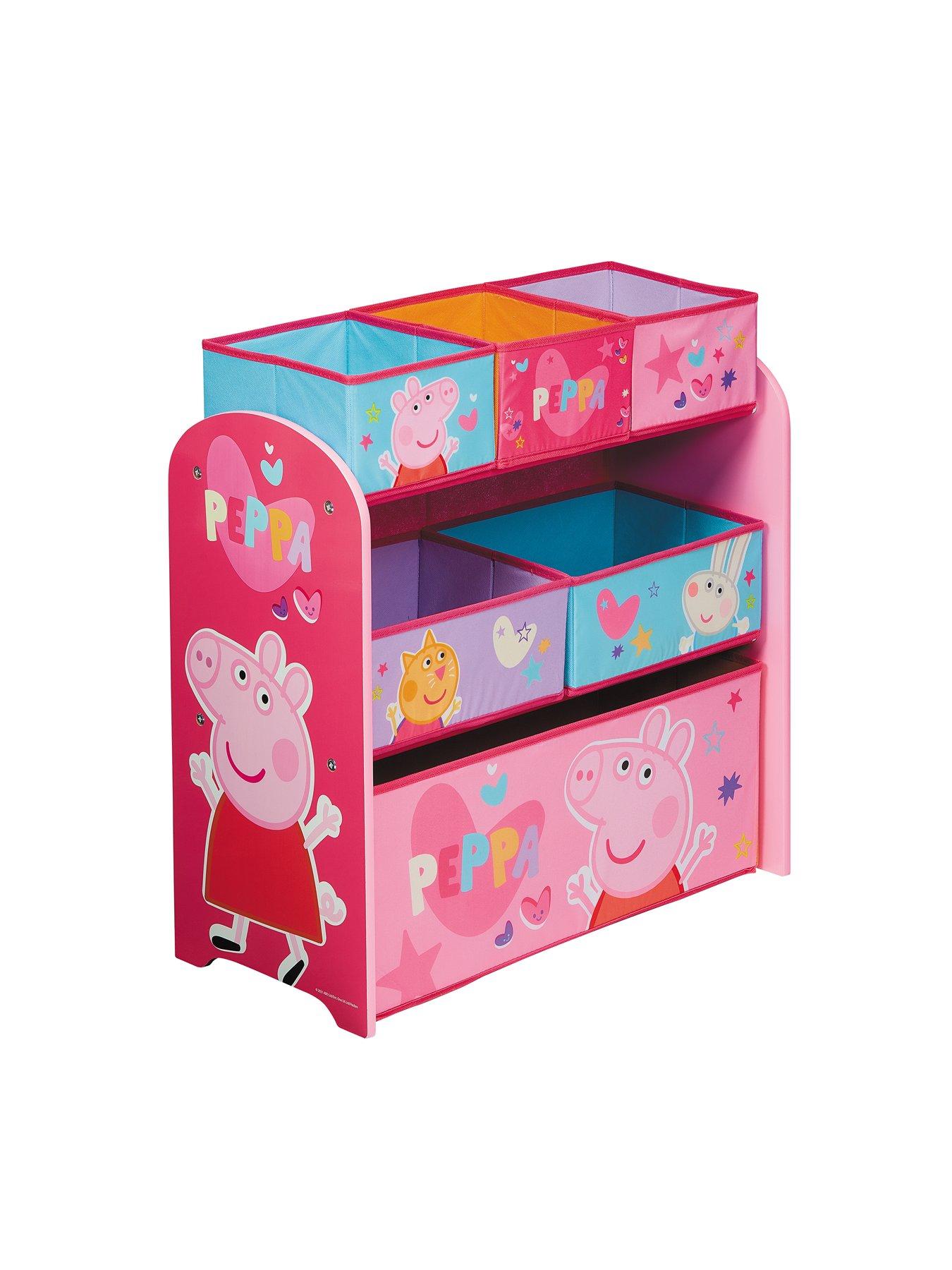 Peppa Pig 6 Bin Storage Organiser | Very
