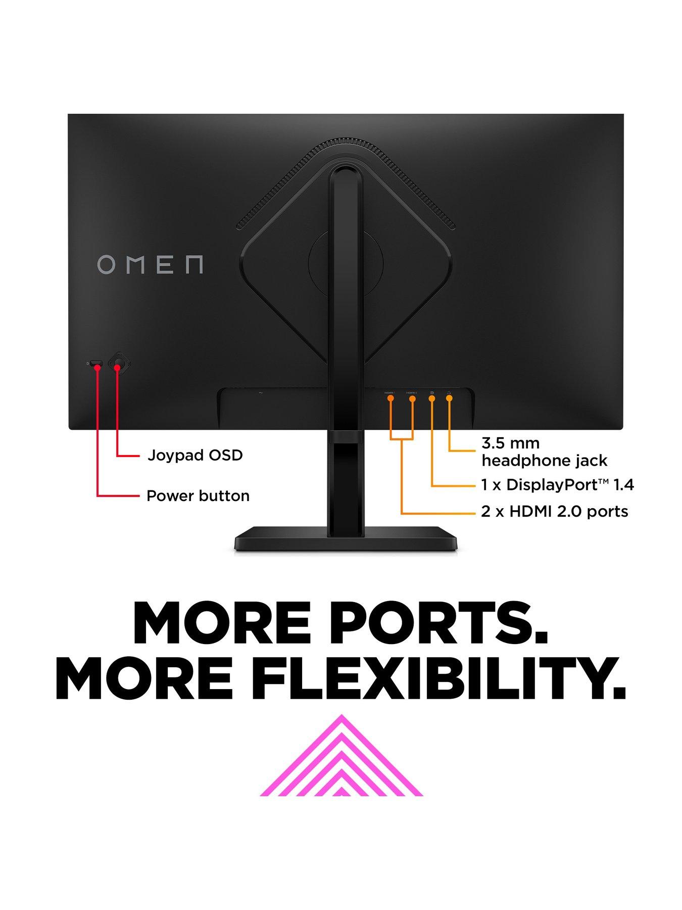 HP OMEN 27q Gaming Monitor - 27in QHD (2560 x 1440) 165hz, 1ms Response ...