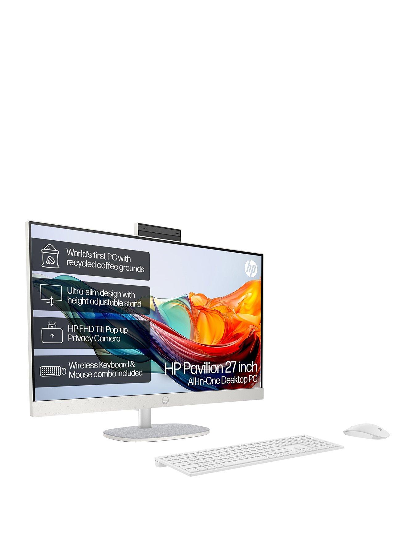 HP Pavilion All-in-One PC 27-cr1003na - 8GB RAM 512GB SSD 27in Full HD ...