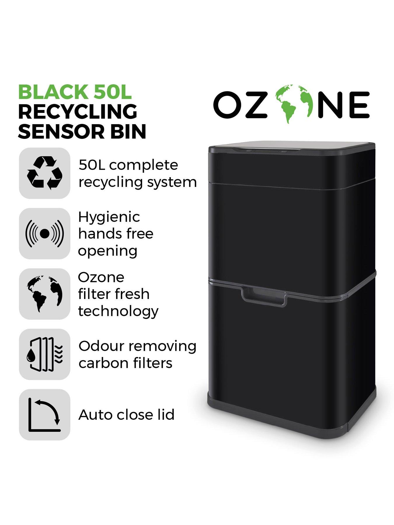 Tower Ozone 50-Litre Recycling Sensor Bin | Very