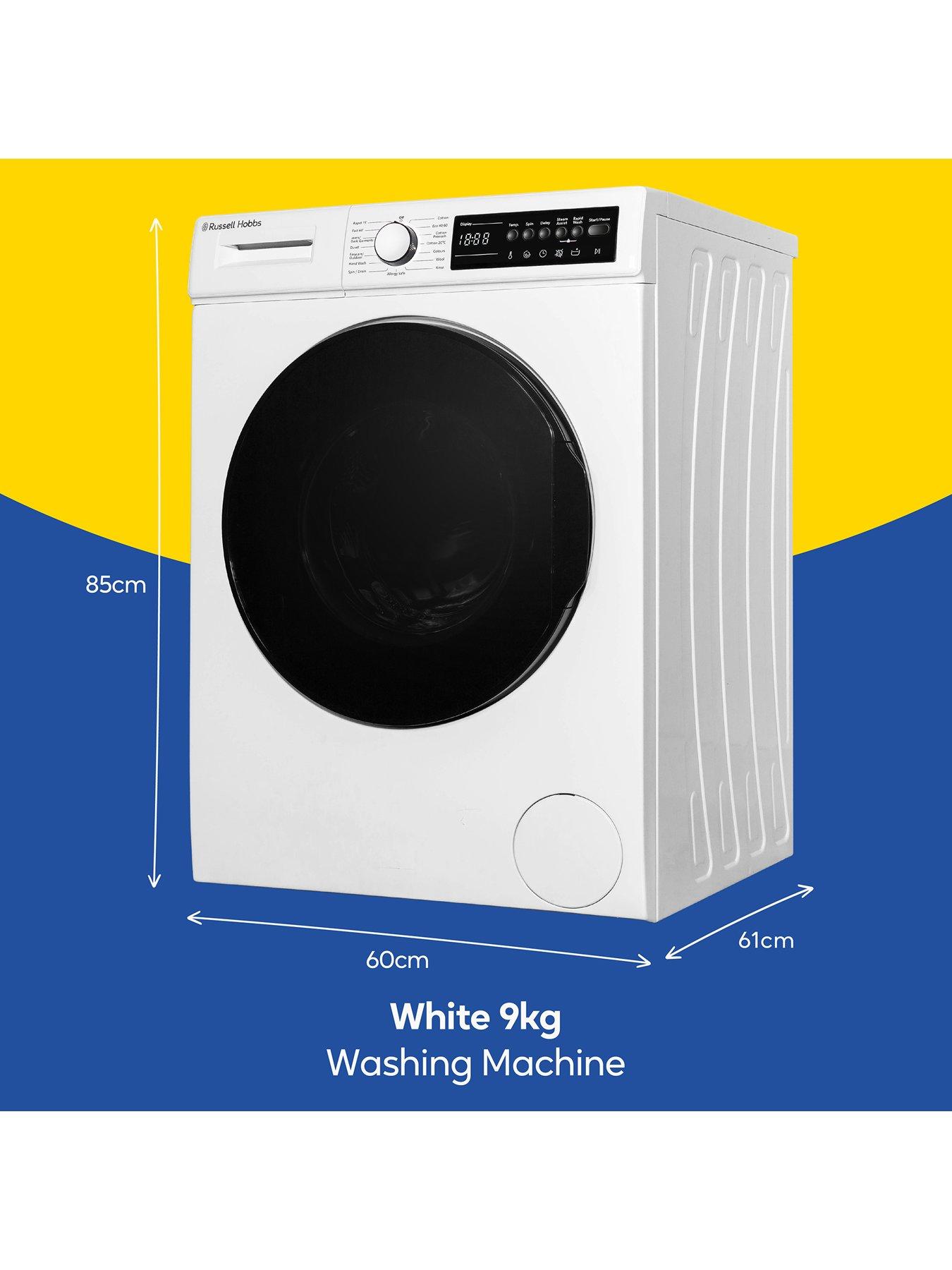 Russell Hobbs RH914W116W 16 Series 9kg Wash, 1400 Spin Washing Machine ...