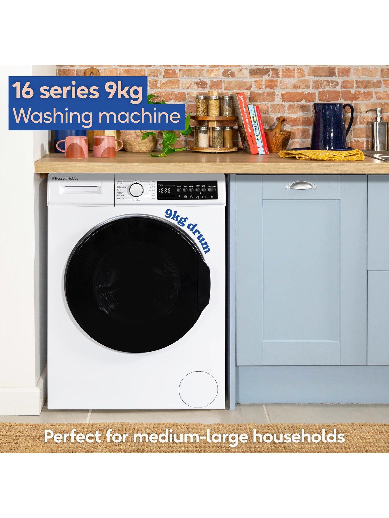 Russell Hobbs RH914W116W 16 Series 9kg Wash, 1400 Spin Washing Machine ...