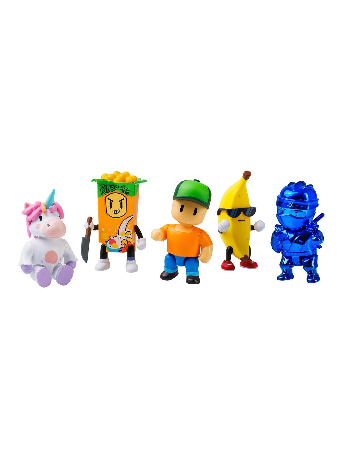 Stumble Guys 4.5" Action Figures 5PK Window Box - Mr. Stumble, Banana ...