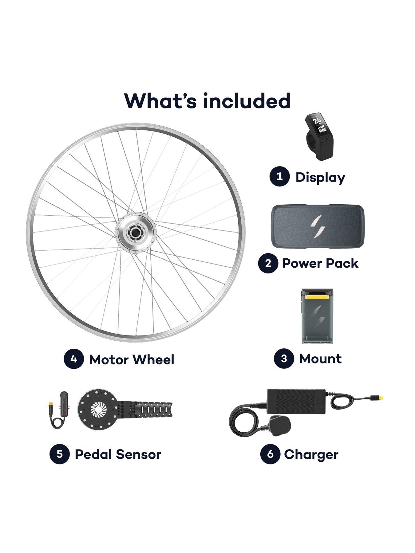 Swytch Kit 700c. 26-inch and 29 Inch wheel Black, 9mm Axle, Max Battery ...