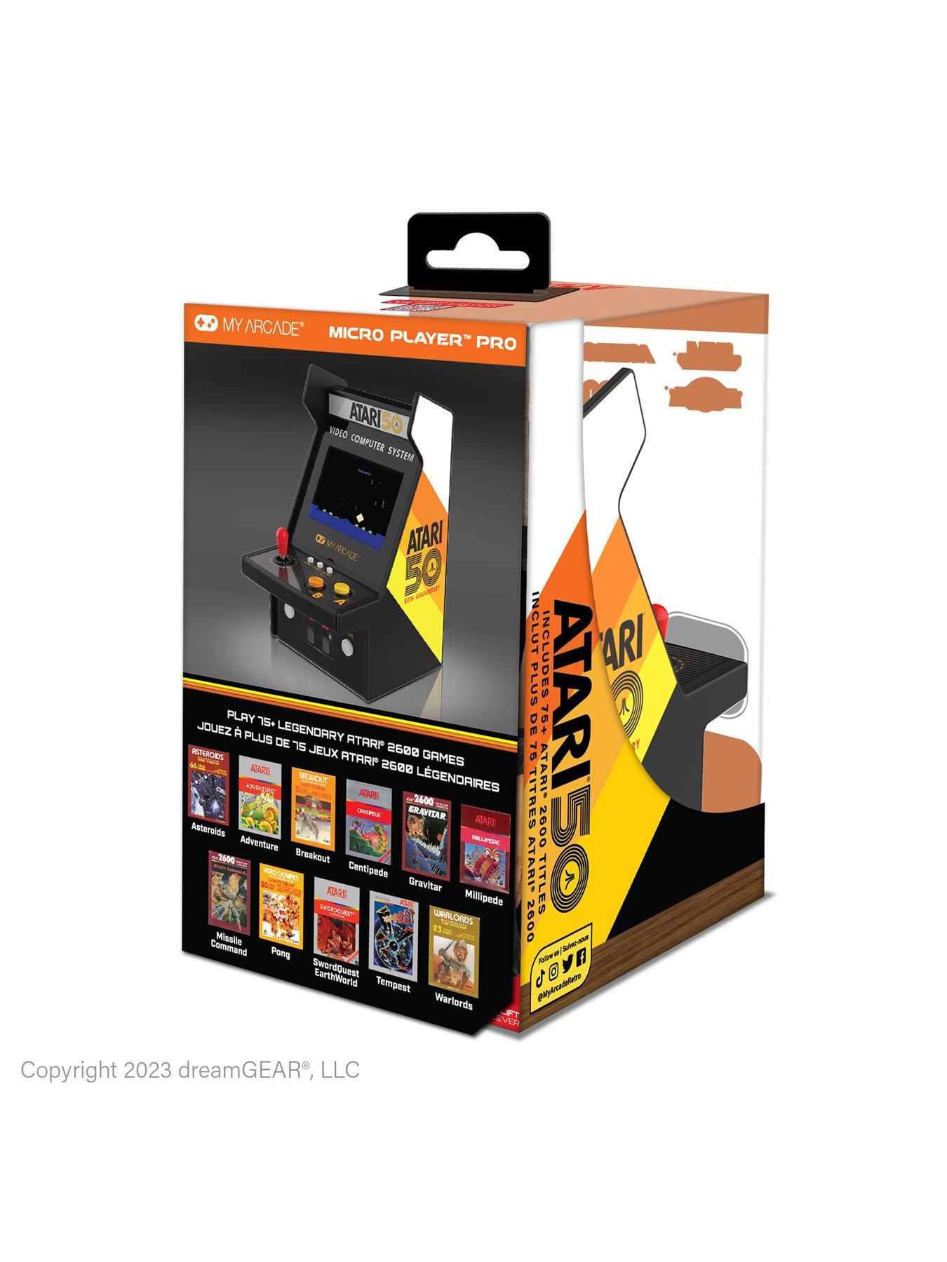 My Arcade Micro Player Pro 6.7" Atari Portable Retro Arcade (100 Games ...
