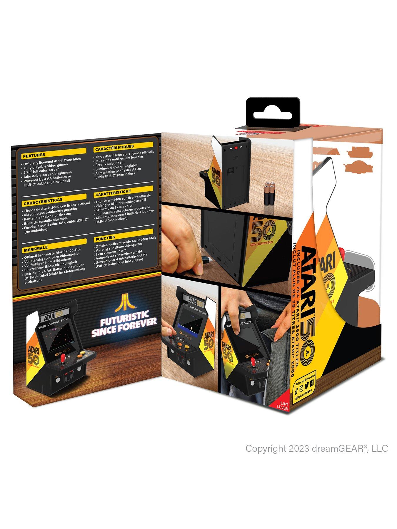 My Arcade Micro Player Pro 6.7" Atari Portable Retro Arcade (100 Games ...