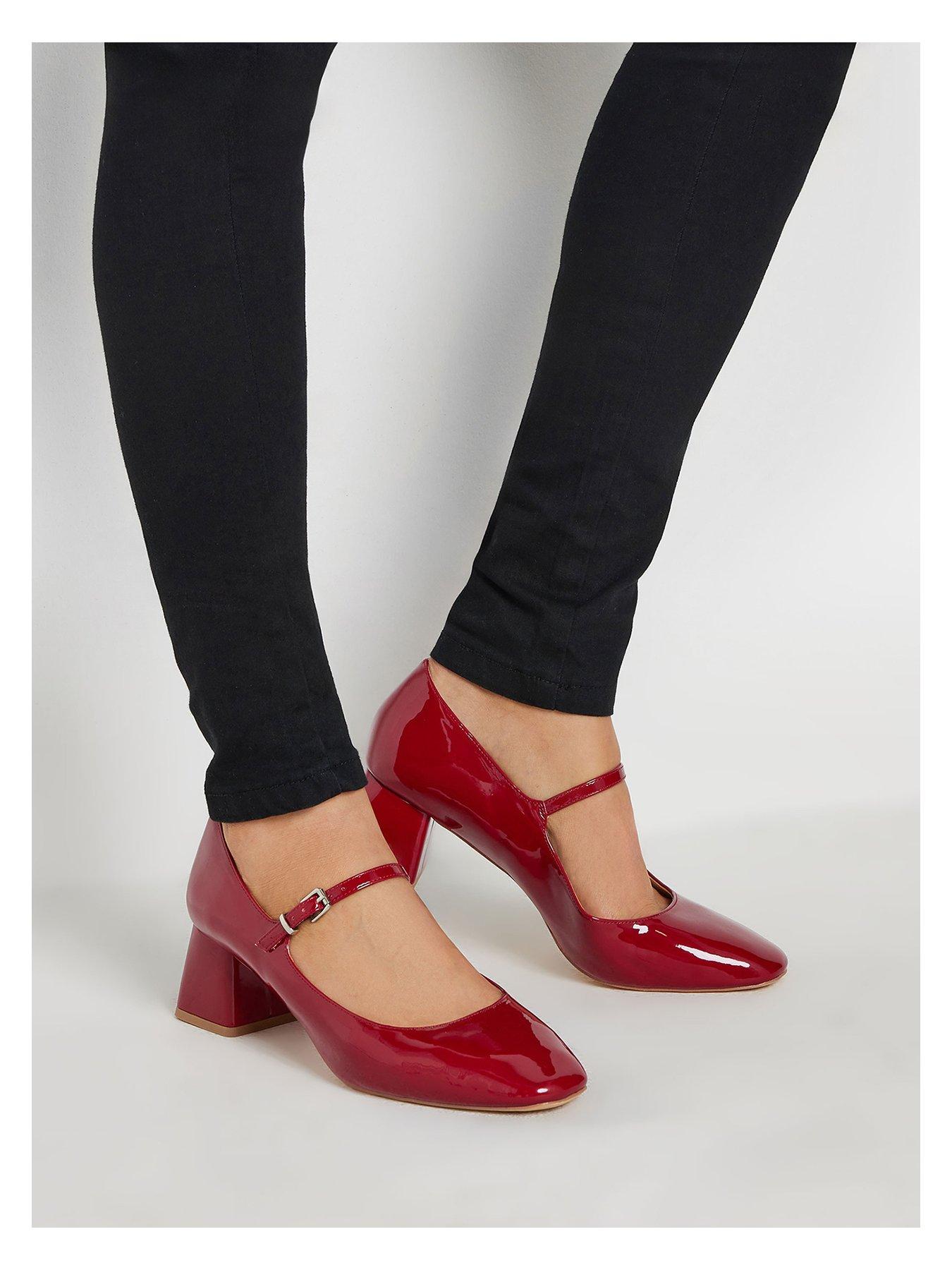 Long Tall Sally Mid Block Heel Mary Janes | Very