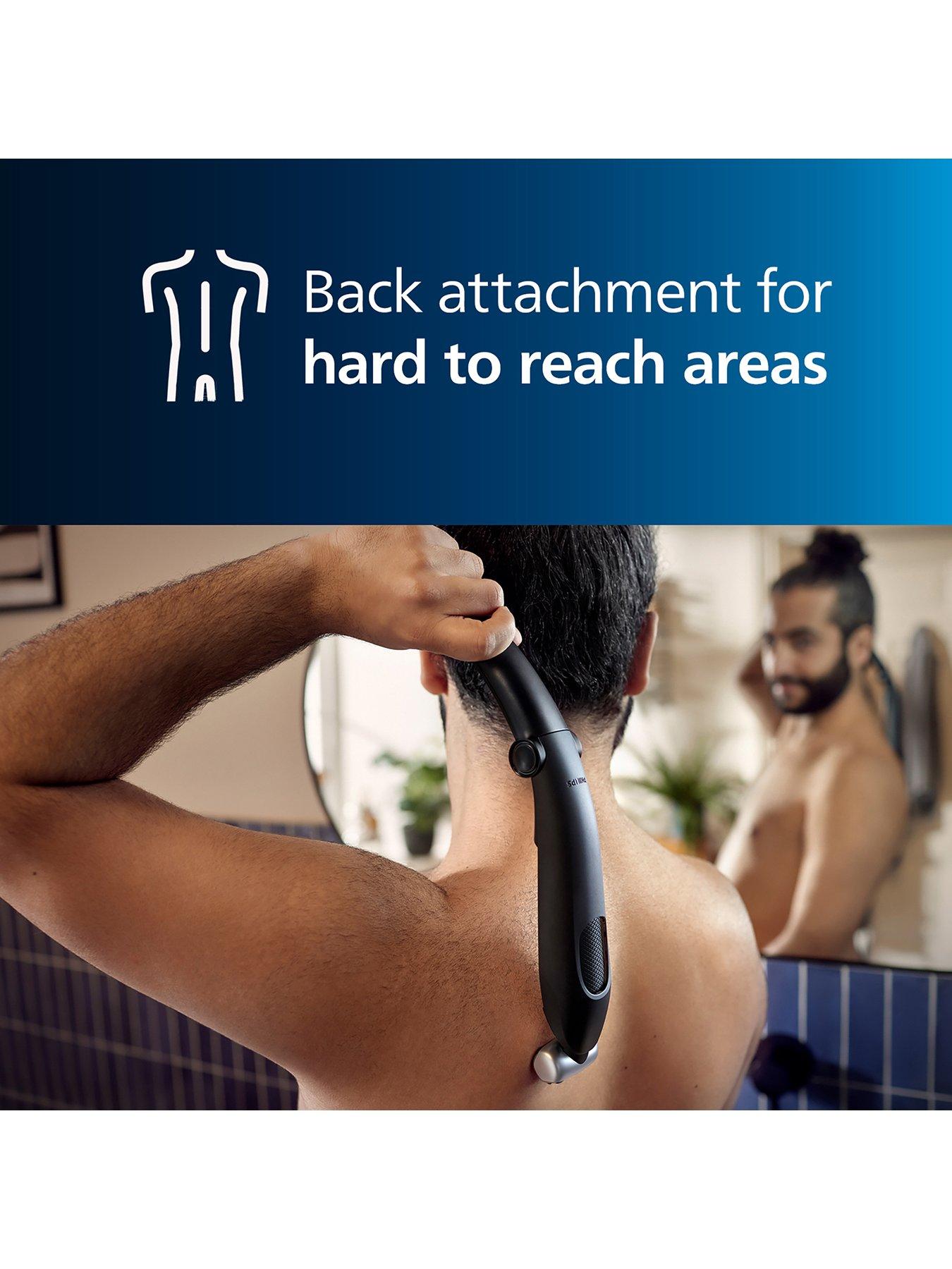 Philips Series 5000 Cordless Body Groomer with Back Attachment & Skin ...