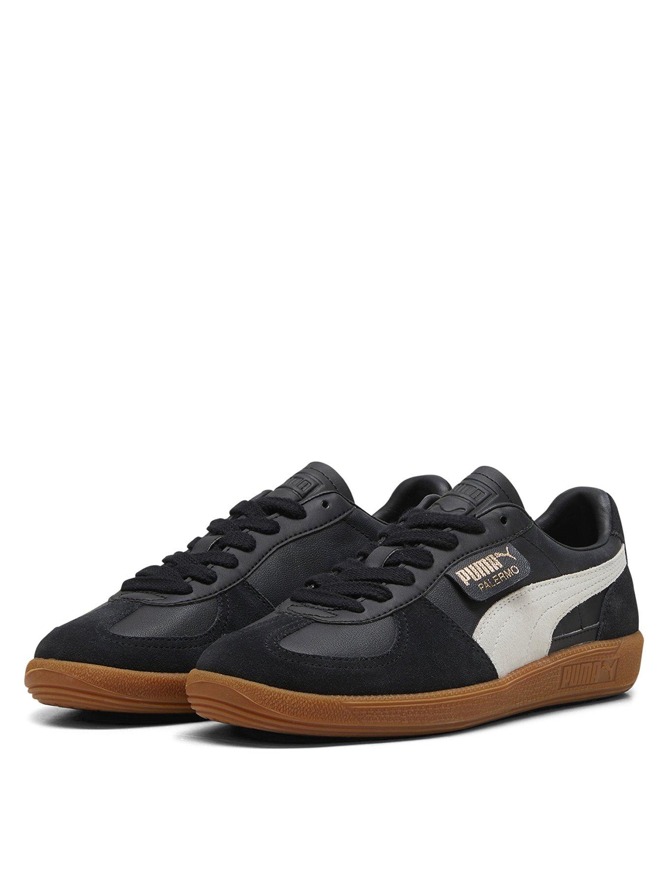 Puma Unisex Palermo Trainers - Black | Very