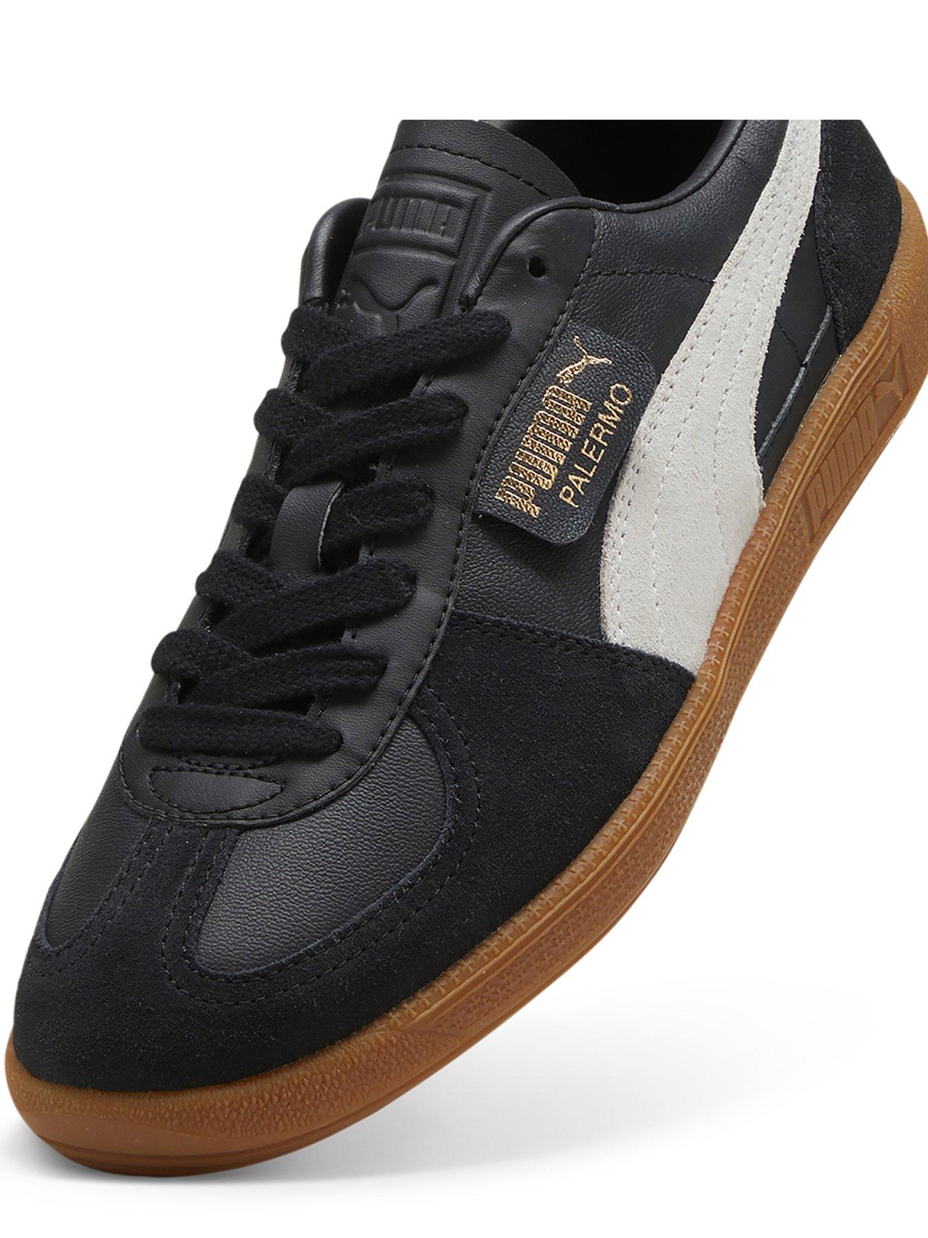 Puma Unisex Palermo Trainers - Black | Very