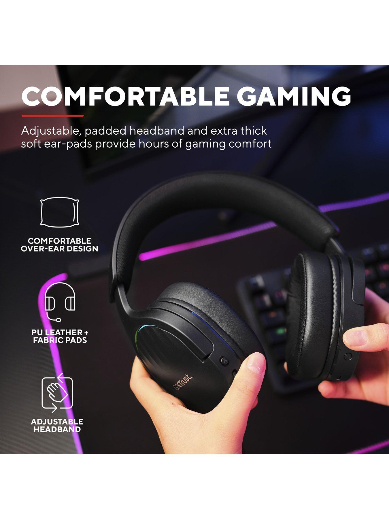 Trust GXT 491 Fayzo Dual Wireless Gaming Headset for PS4/5, Nintendo ...