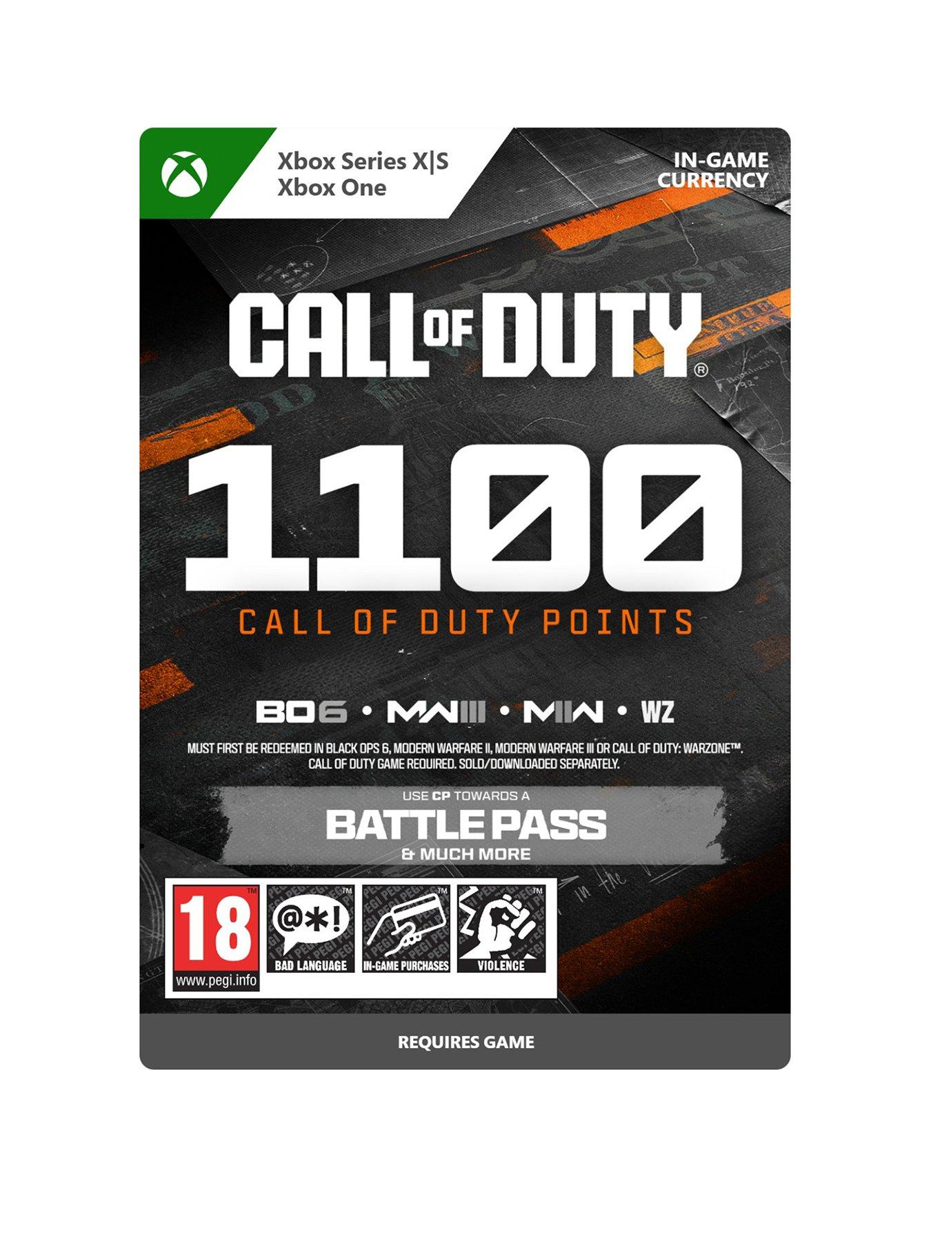 Xbox Call of Duty Points - 1,100 Points (Digital Download) | Very