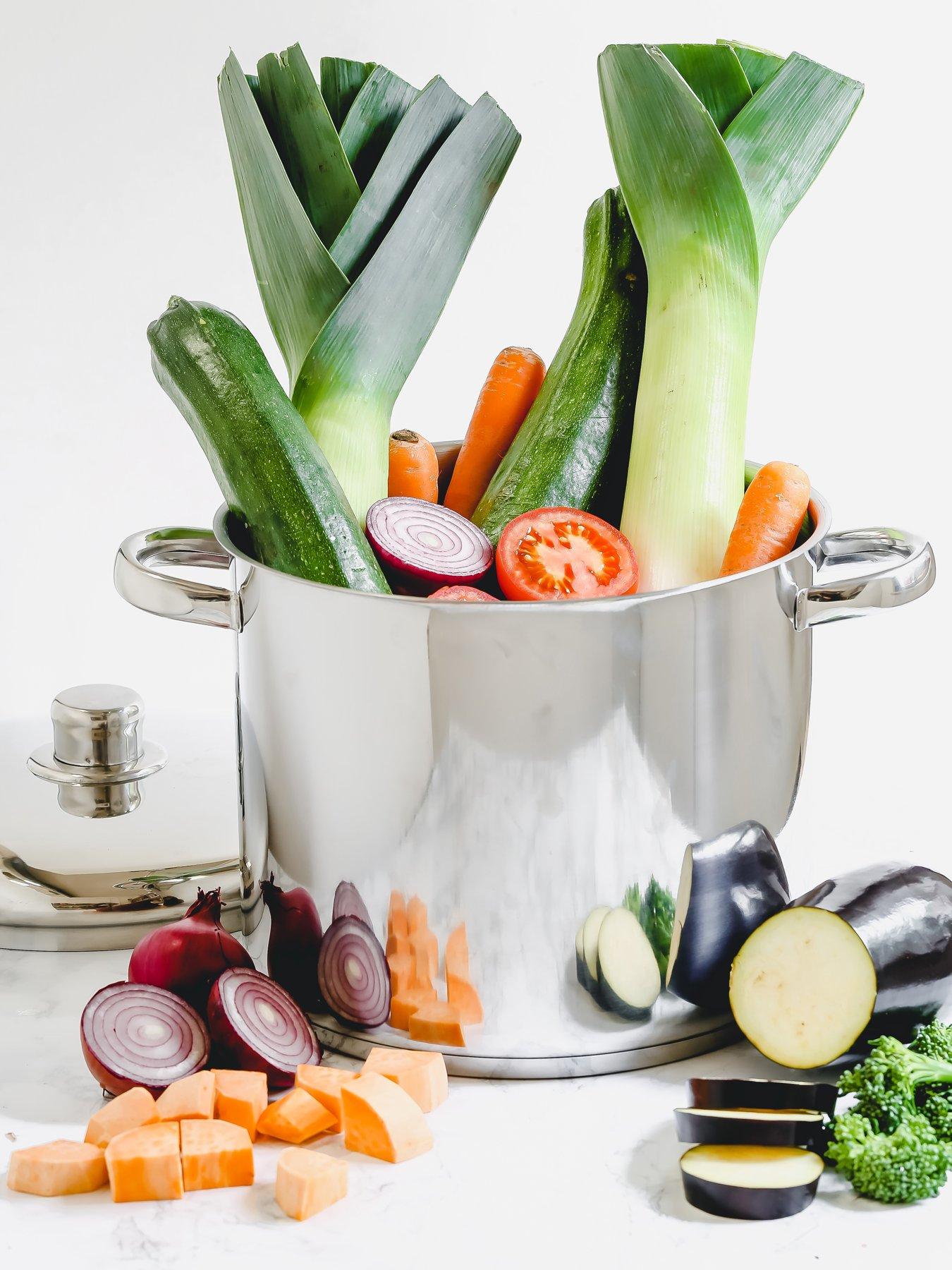 MasterClass Stainless Steel 11-Litre Stockpot with Lid | Very