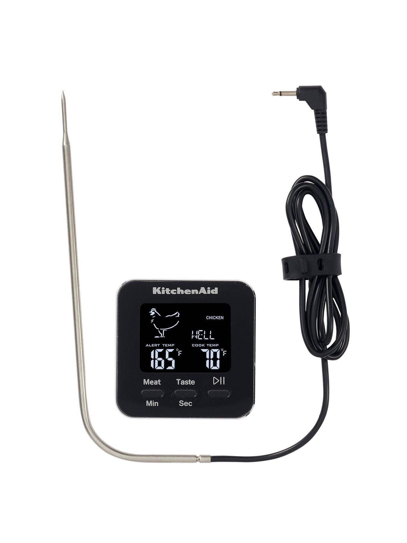 KitchenAid Digital Kitchen Thermometer With Timer And Leave-in Oven ...