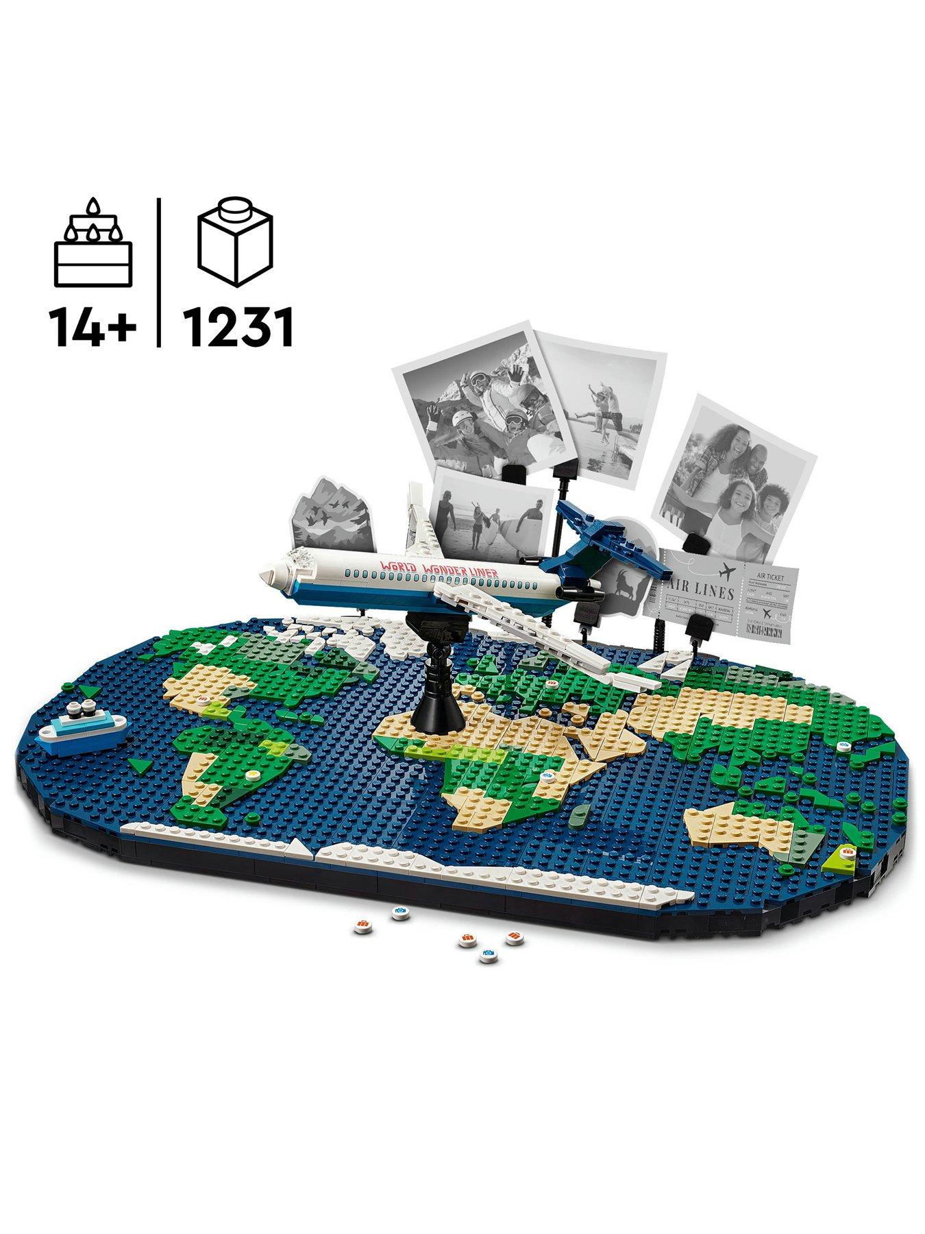 LEGO Family Travel Moments World Map Toy Set 41838 | Very