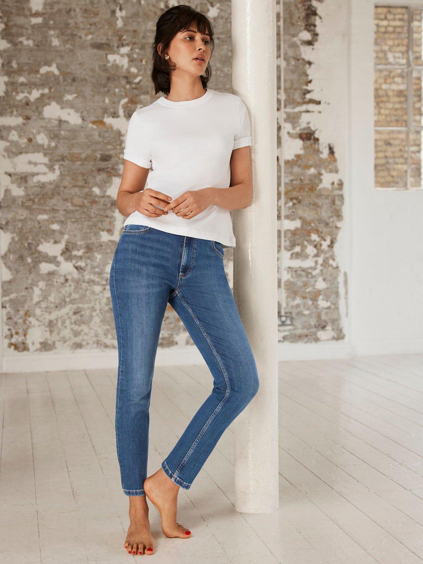 Mint Velvet Mid Indigo Skinny Jeans - Blue | Very