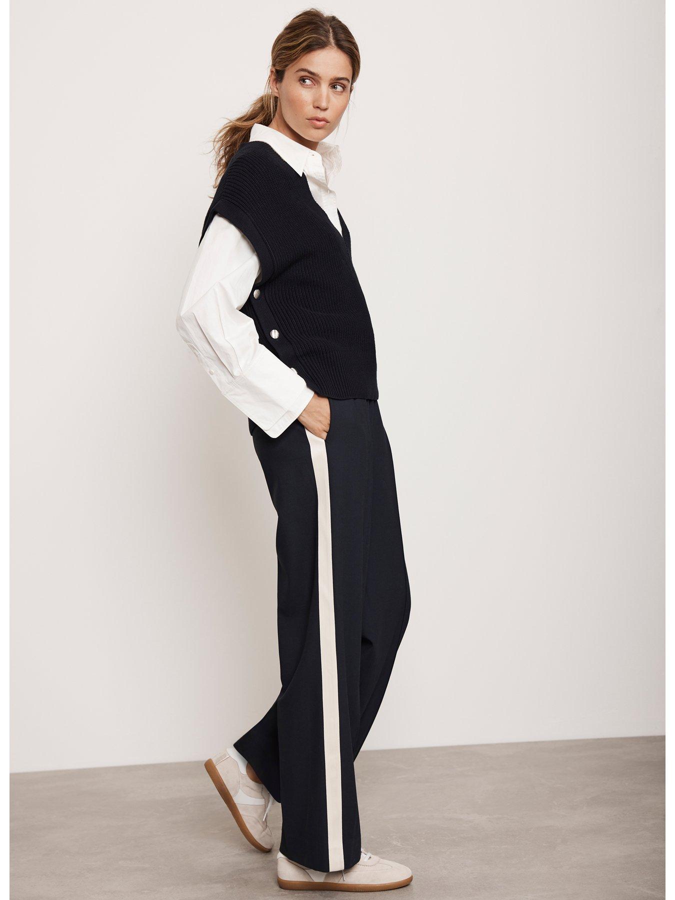 Mint Velvet Navy Sleeveless Cotton Tabard | Very