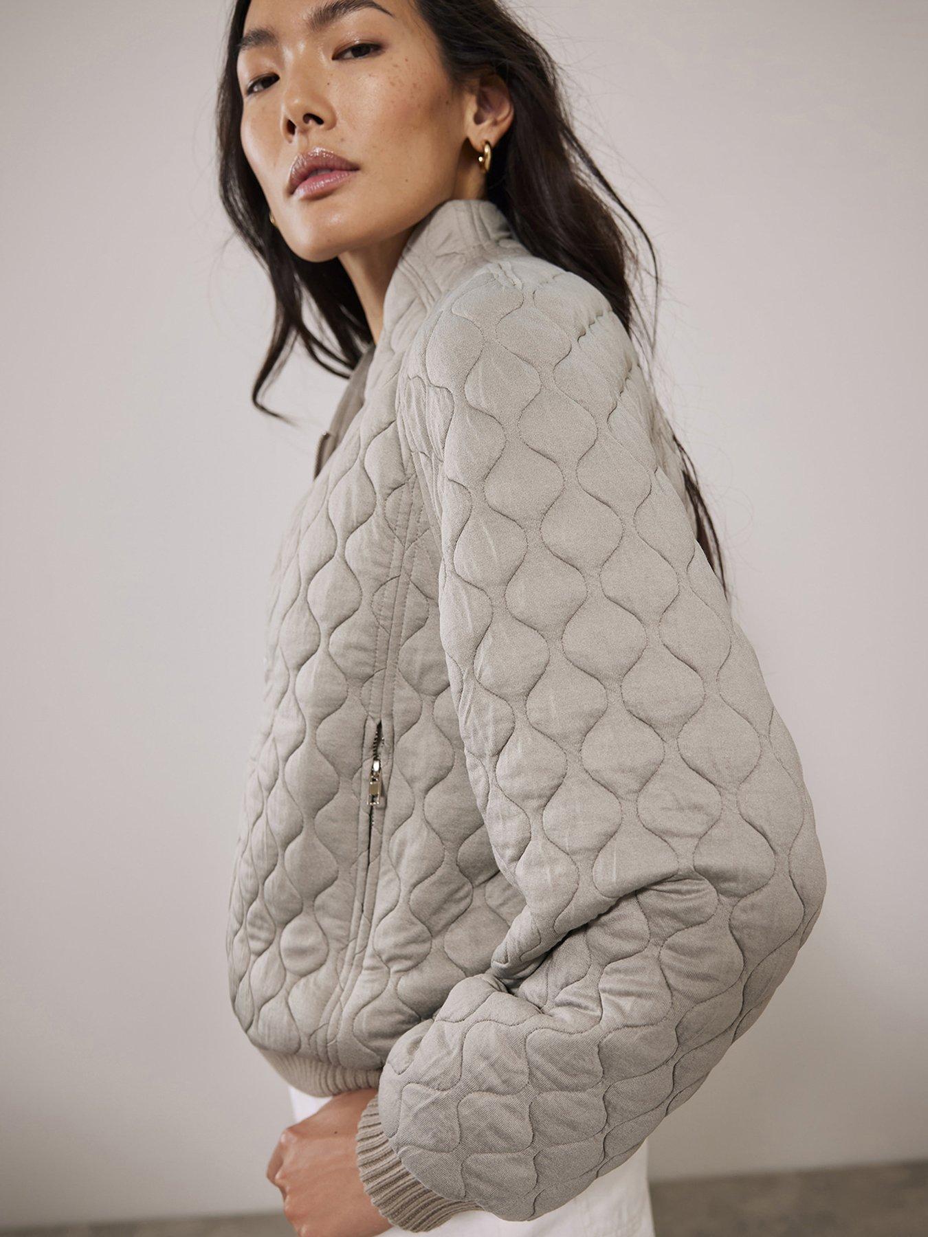Mint Velvet Quilted Jacket - Green | Very