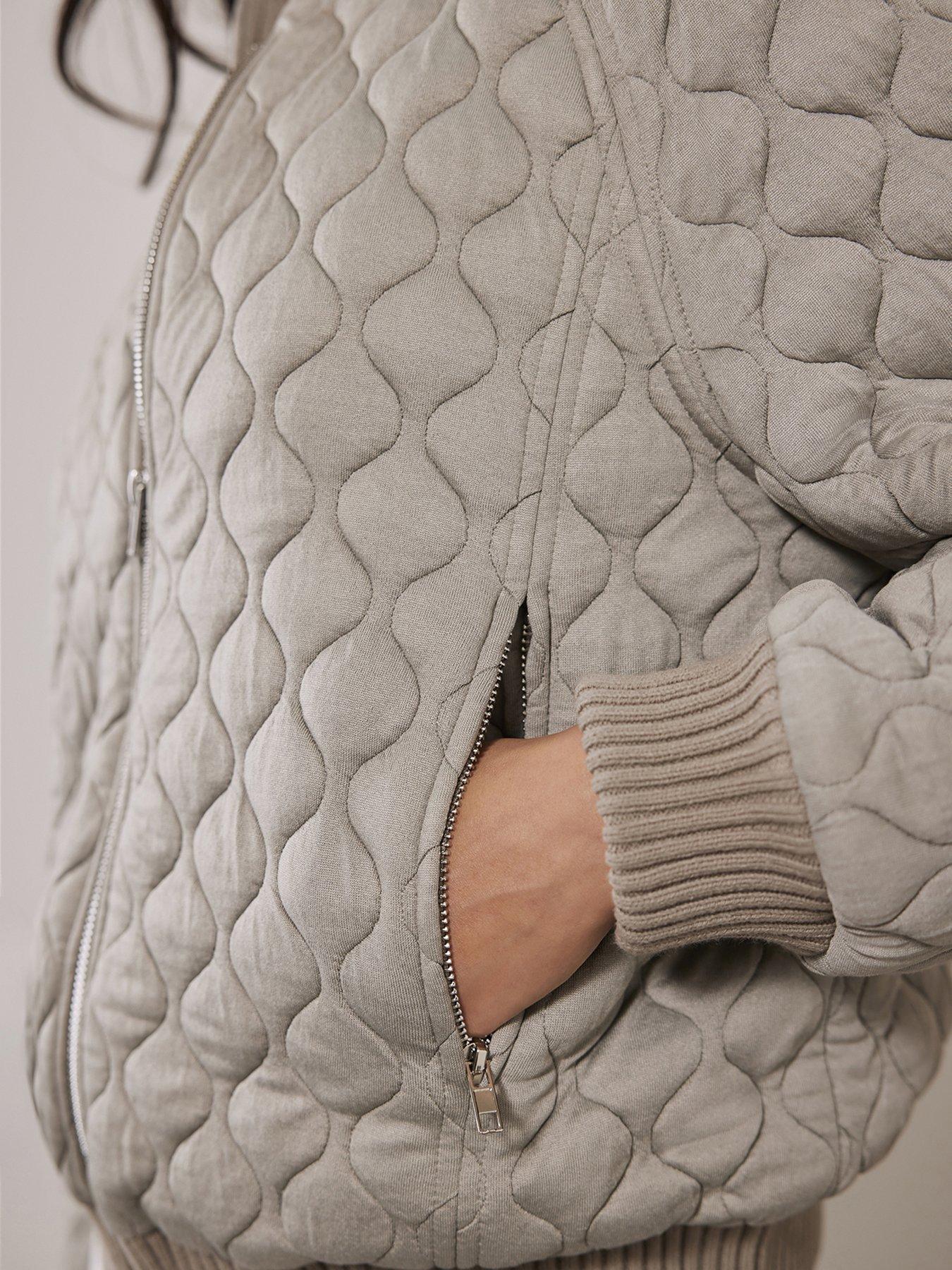 Mint Velvet Quilted Jacket - Green | Very