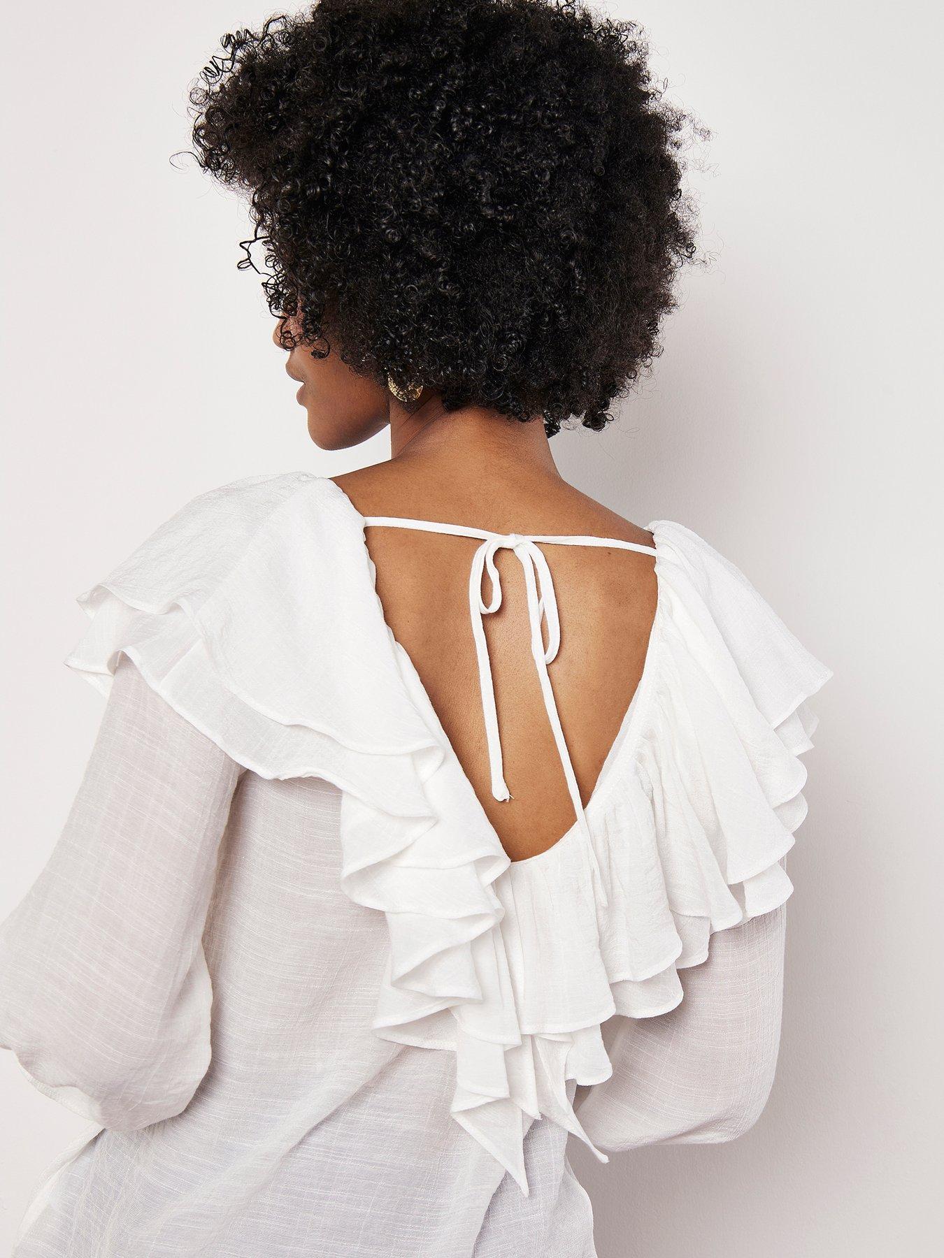 Apricot Ruffle Collar Blouse | Very