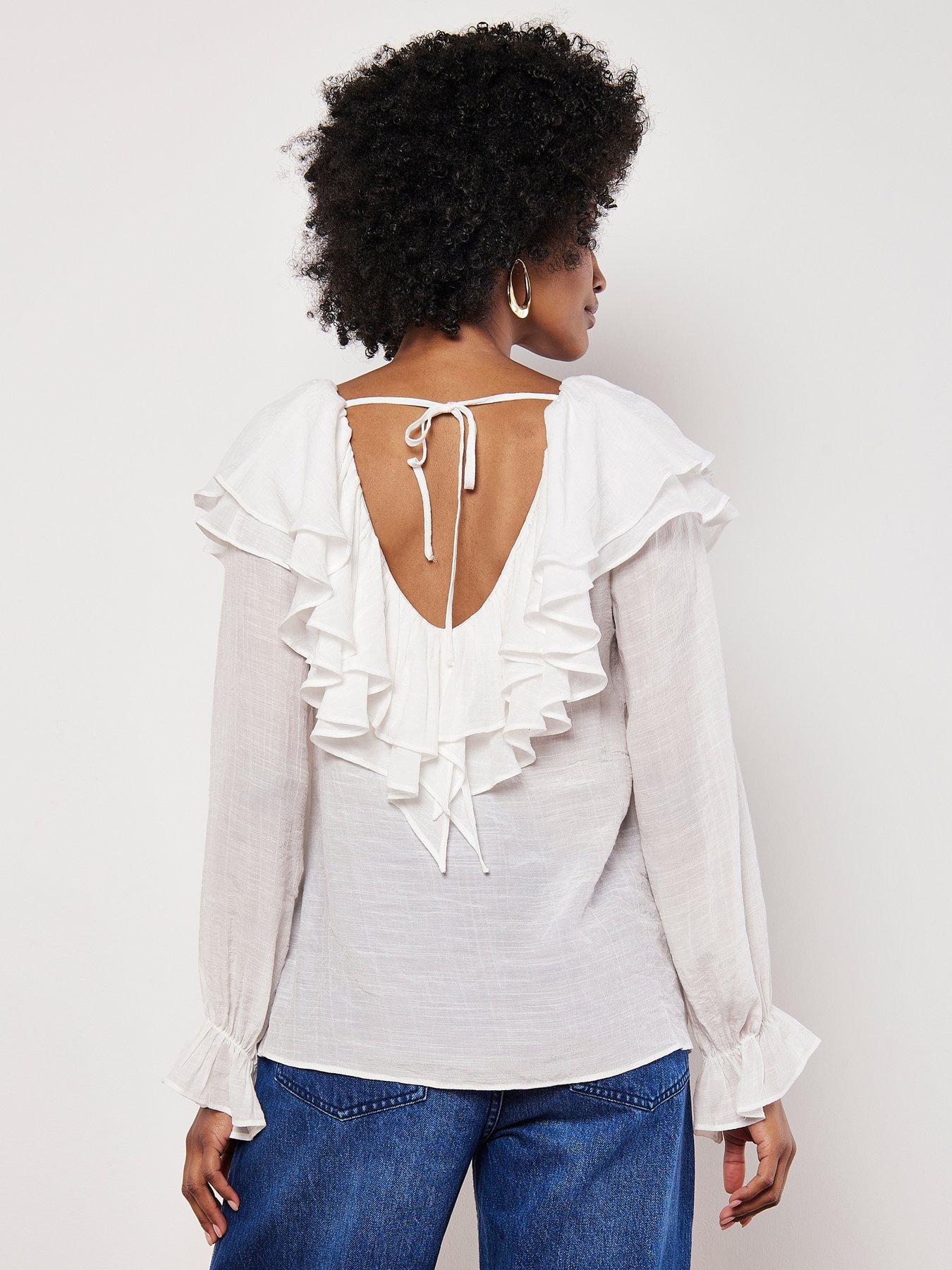 Apricot Ruffle Collar Blouse | Very
