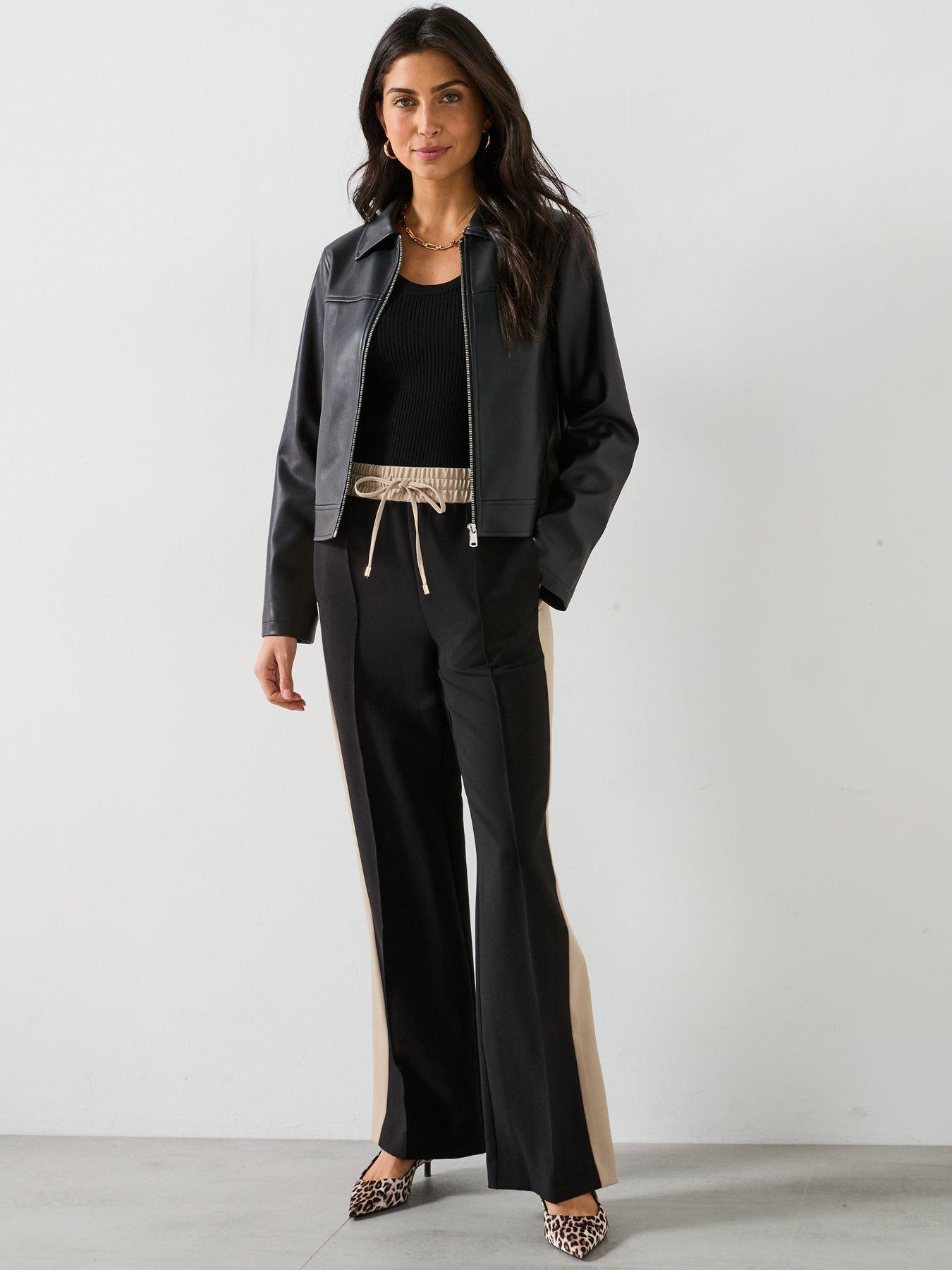 V by Very Premium Panelled Wide Leg Jogger - Multi | Very