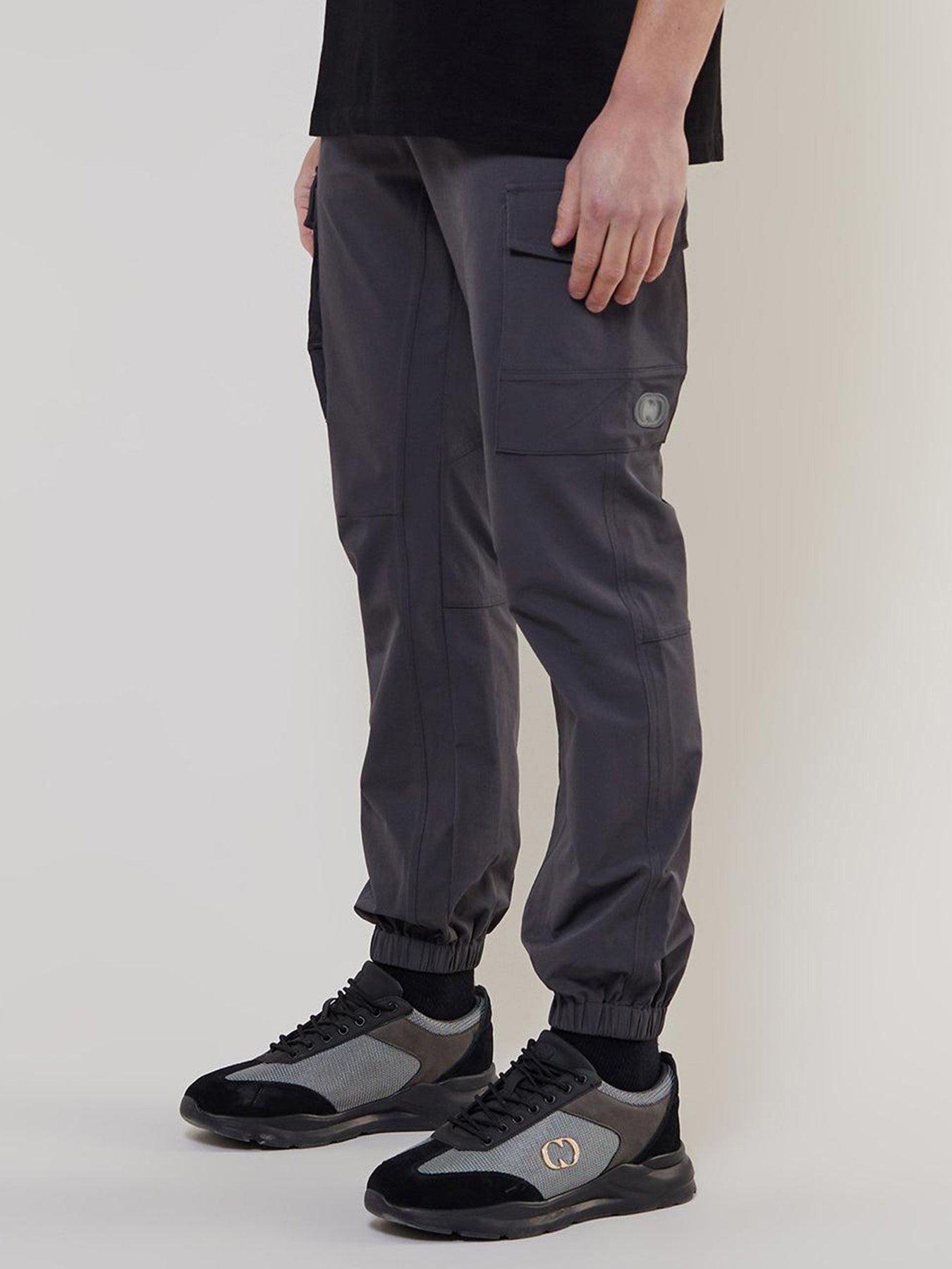 Criminal Damage Soho Nylon Trousers - Charcoal | Very