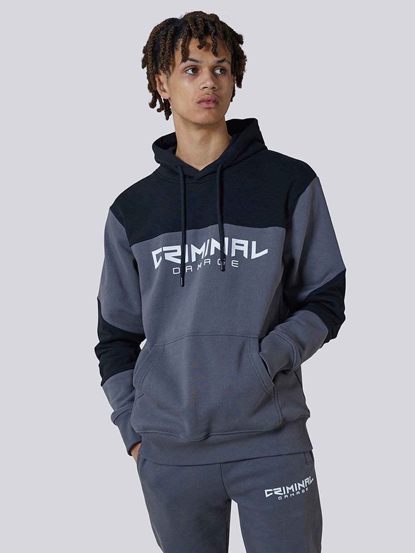 Criminal Damage Roman Track Top - Black | Very