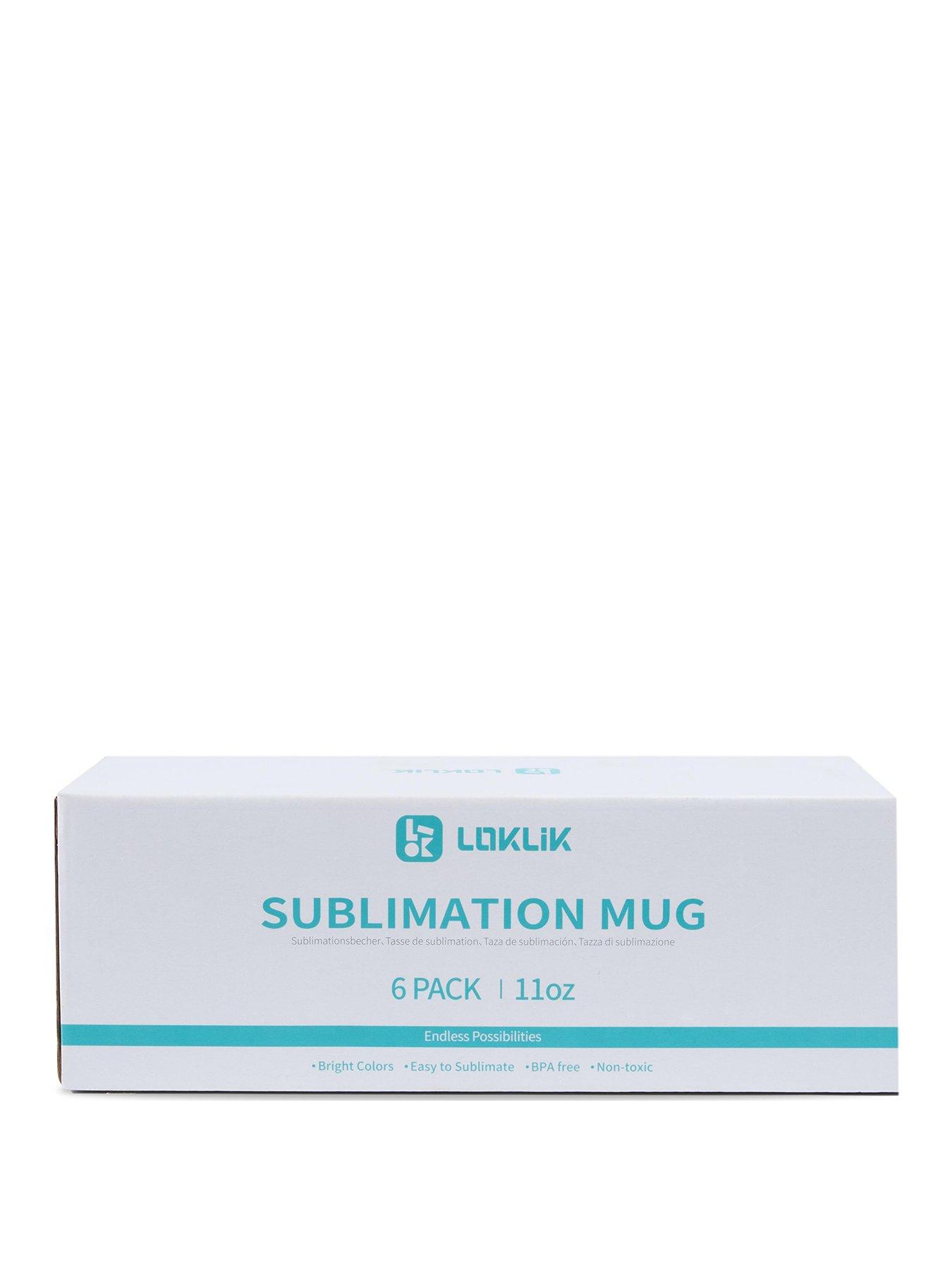 Loklik Impress Tumbler/Mug Press Bundle With 11 Oz Mugs 6 Pack White | Very