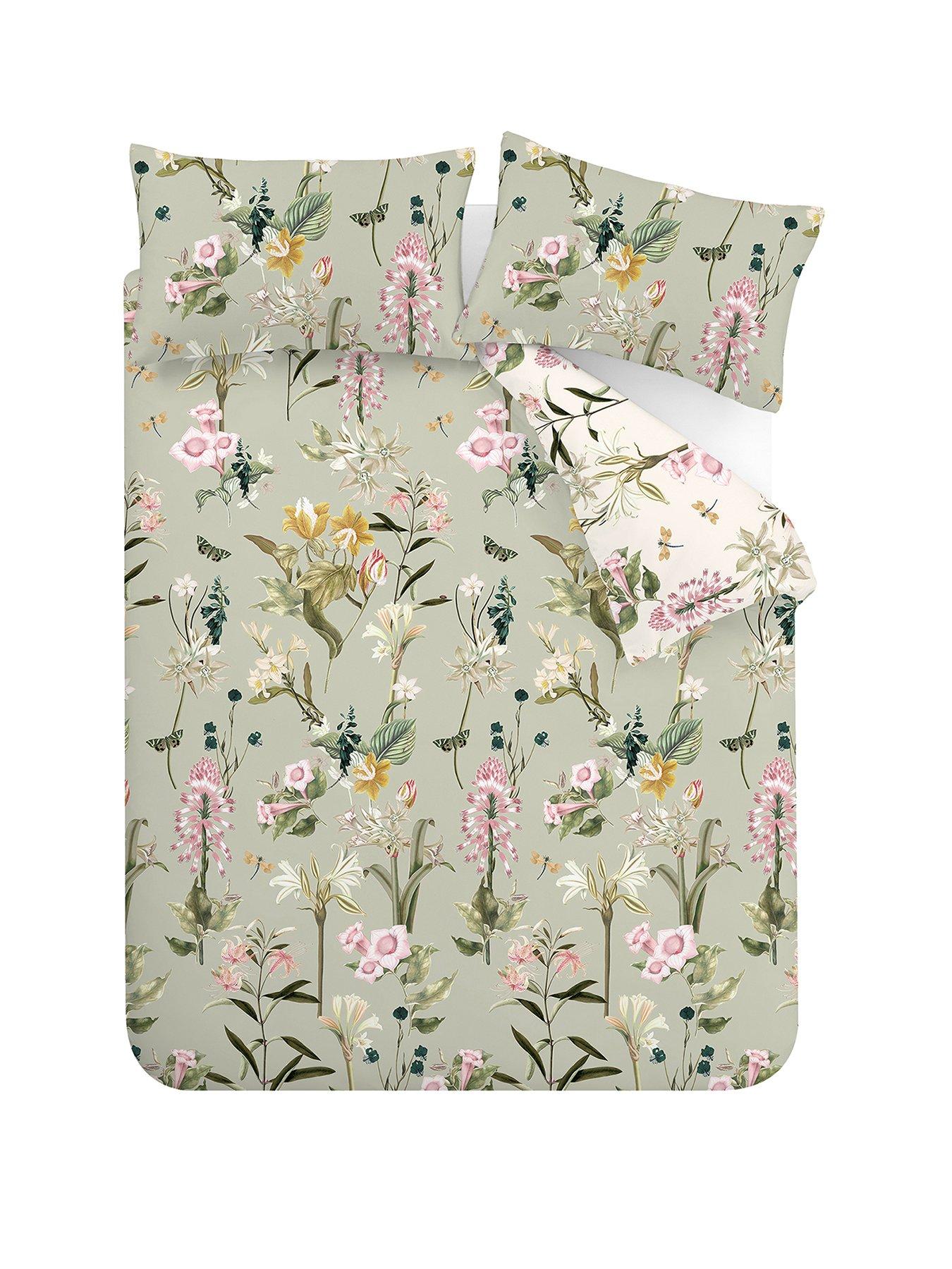 RHS Exotic 100% Cotton Floral Duvet Set | Very