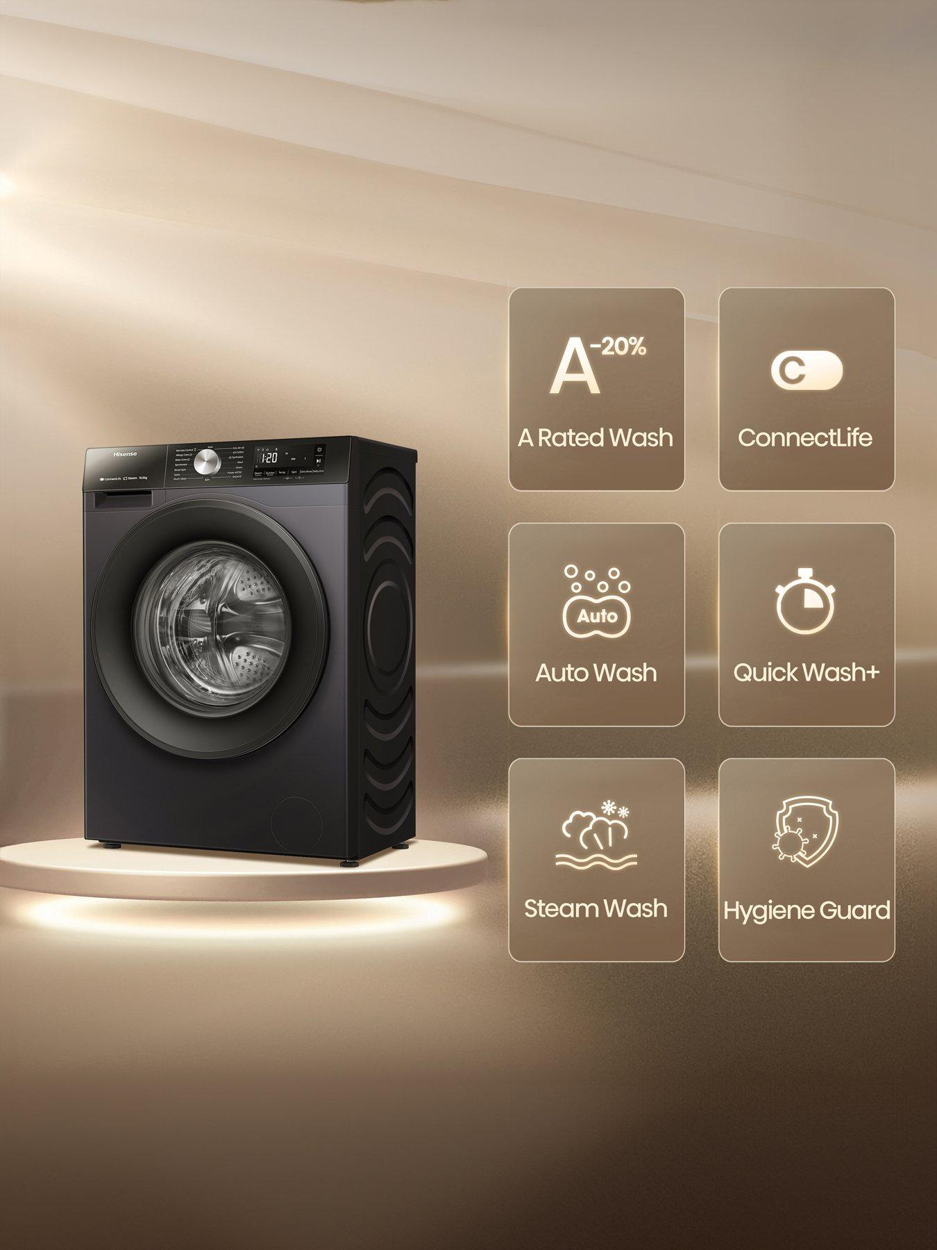 Hisense 3S Series WF3S1043BB3 WiFi-enabled 10 kg 1400 Spin Washing ...