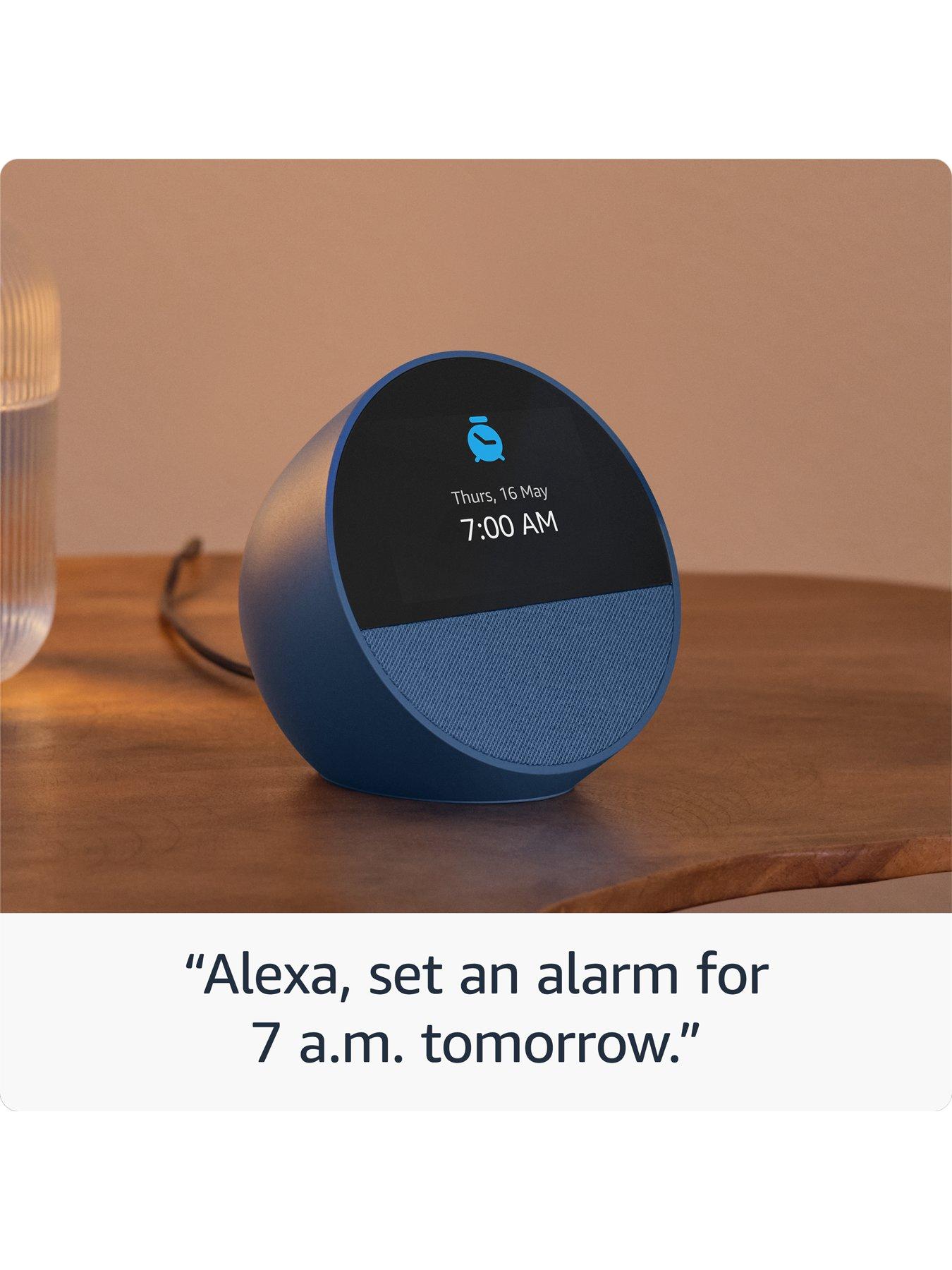 Amazon Echo Spot Alarm Clock with Alexa - Blue | Very