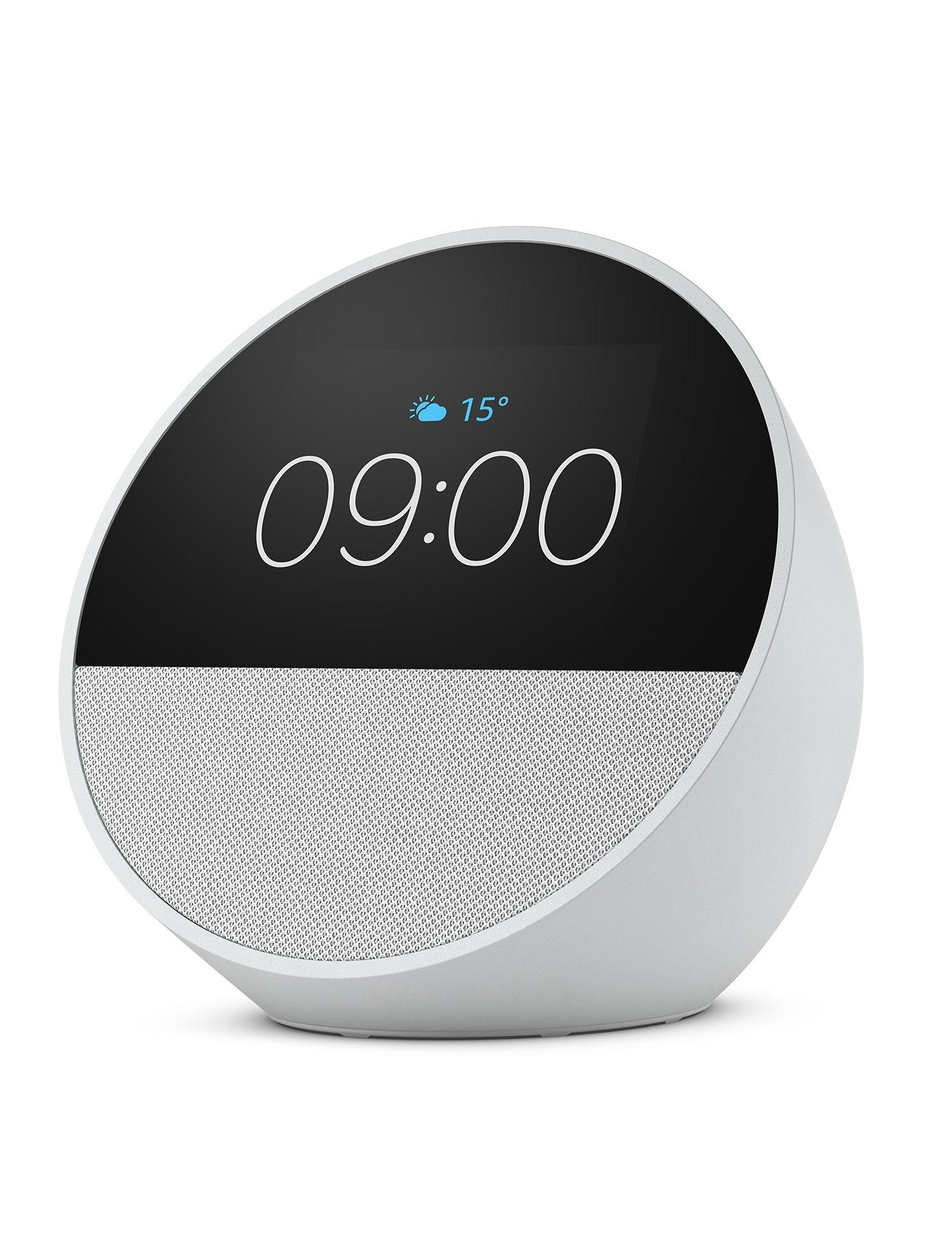 Amazon Echo Spot Alarm Clock with Alexa - White | Very