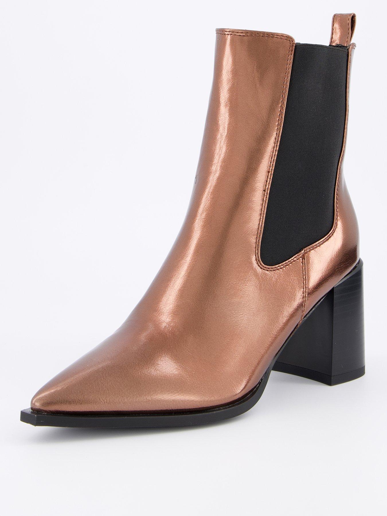 Raid Nemma Ankle Boots - Dark Gold | Very